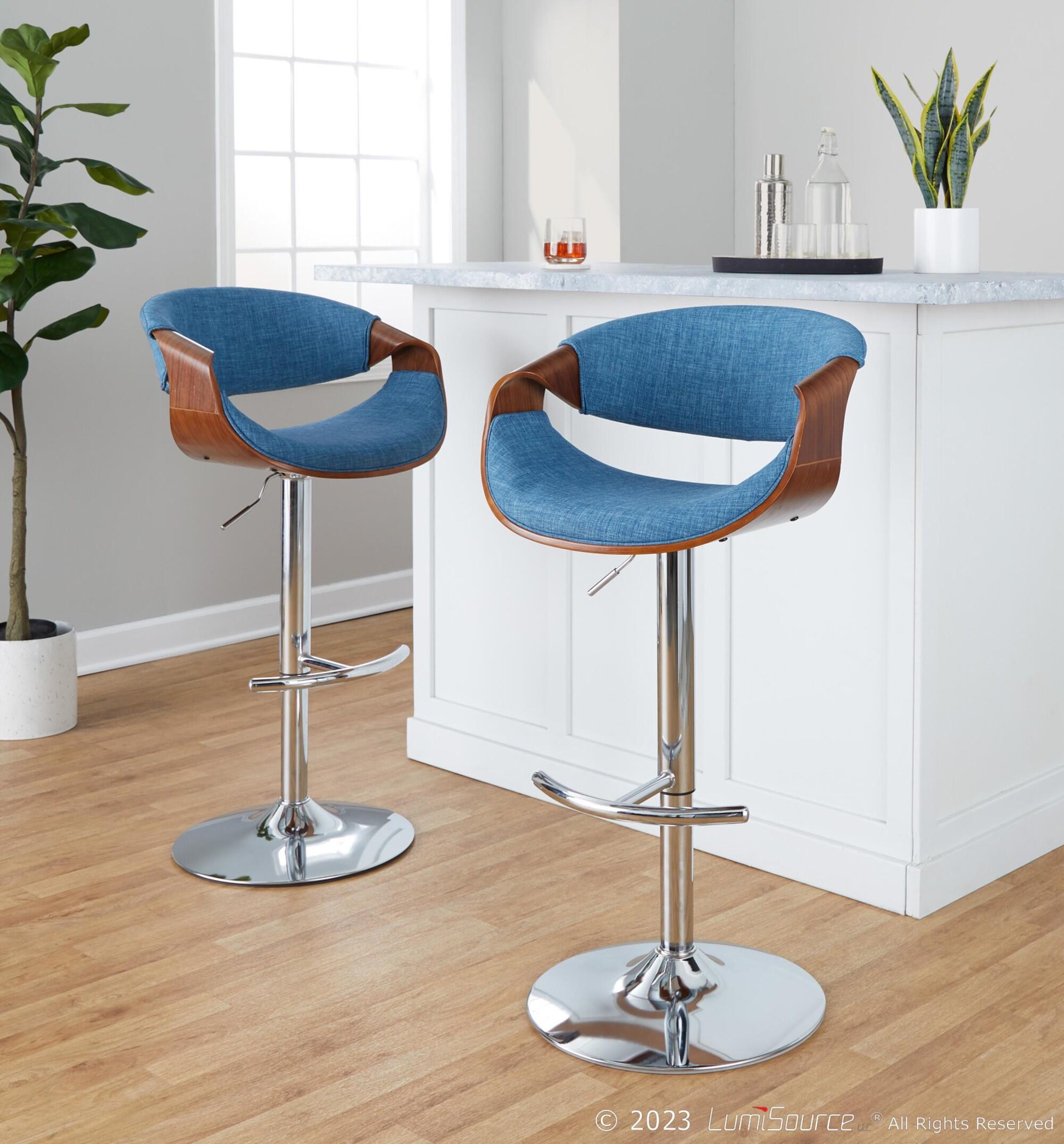 Click here for LumiSource Curvo Adjustable Barstool (Set of 2)  B... prices