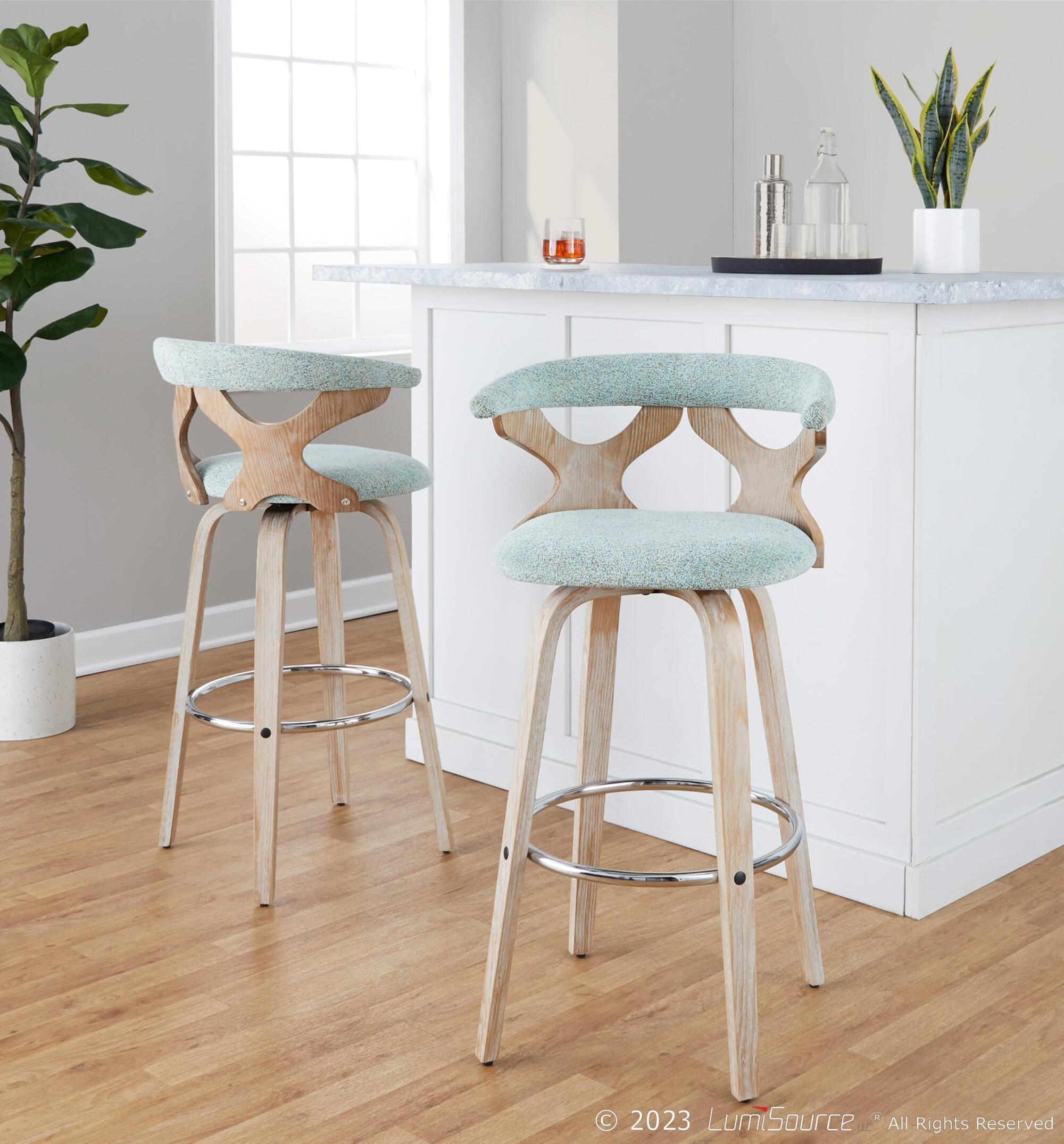 Click here for LumiSource Gardenia Barstool (Set of 2)  Sage Gree... prices