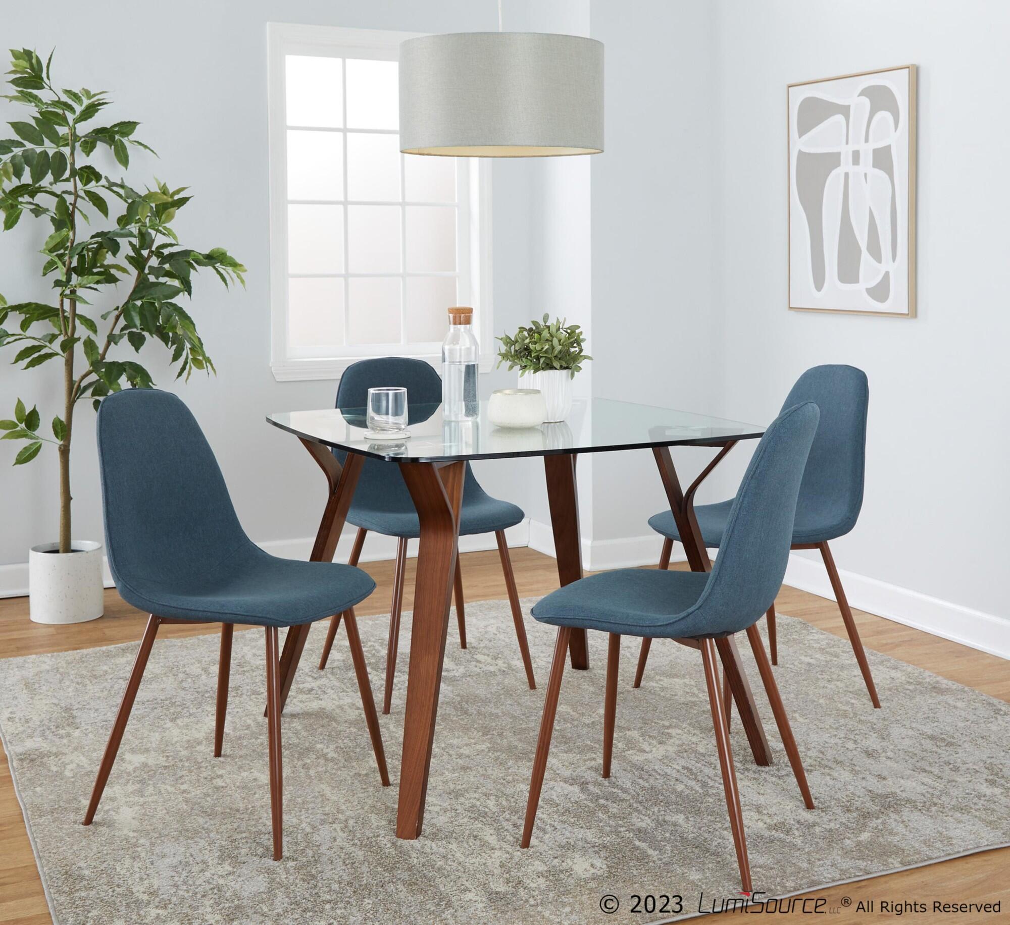 Click here for LumiSource Folia Pebble Square Dining Table and 4... prices