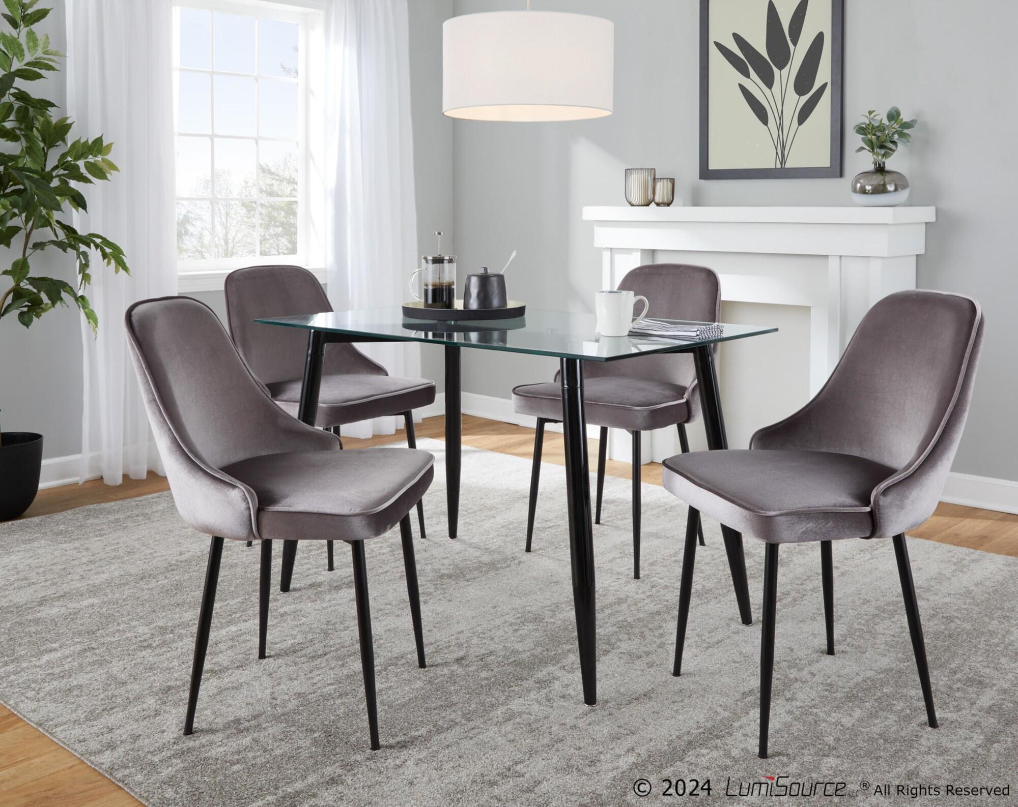 Click here for LumiSource Clara Marcel Dining Table and 4 Chairs... prices