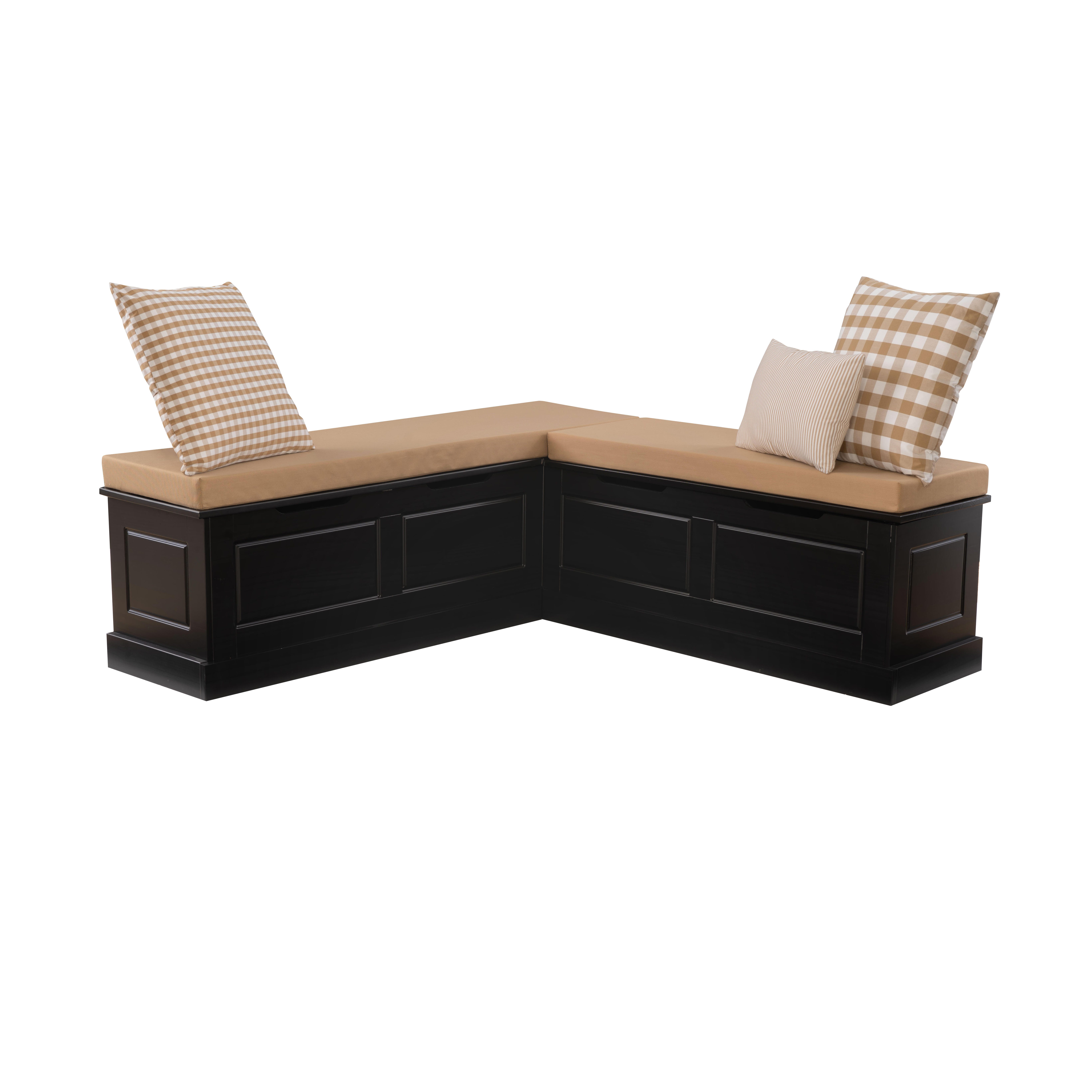 Linon Landin Breakfast Nook with Cushion Set | Ashley