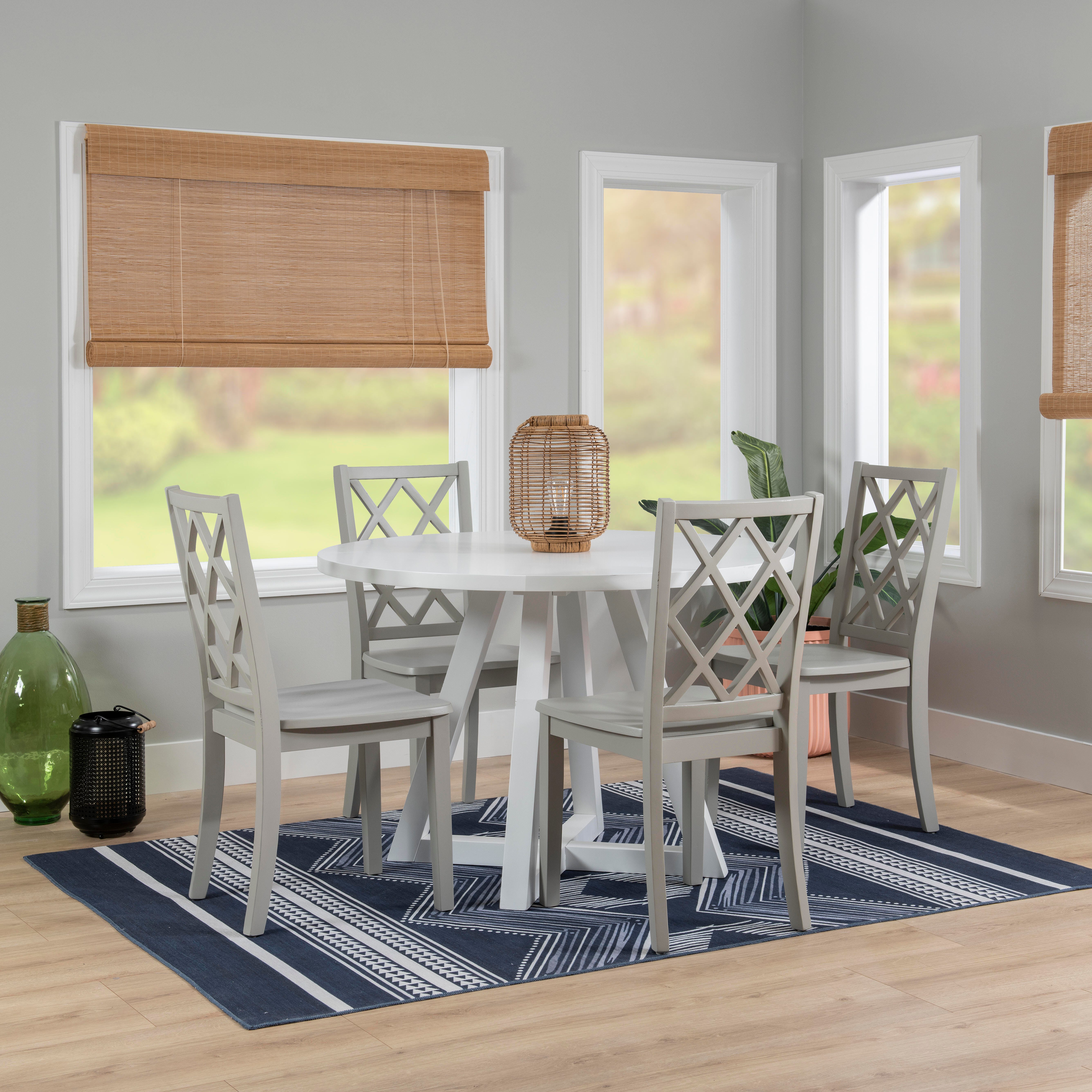 Click here for Linon Kolt Round Dining Table and 4 Chairs  Gray prices