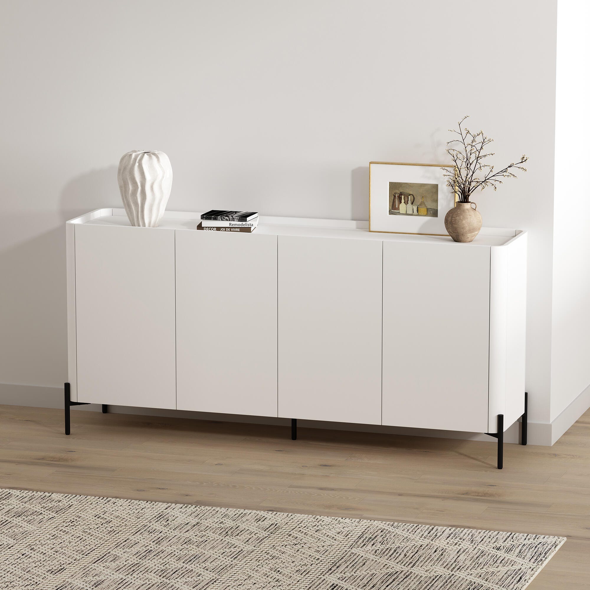 Click here for Manhattan Comfort Abbey Sideboard  White prices