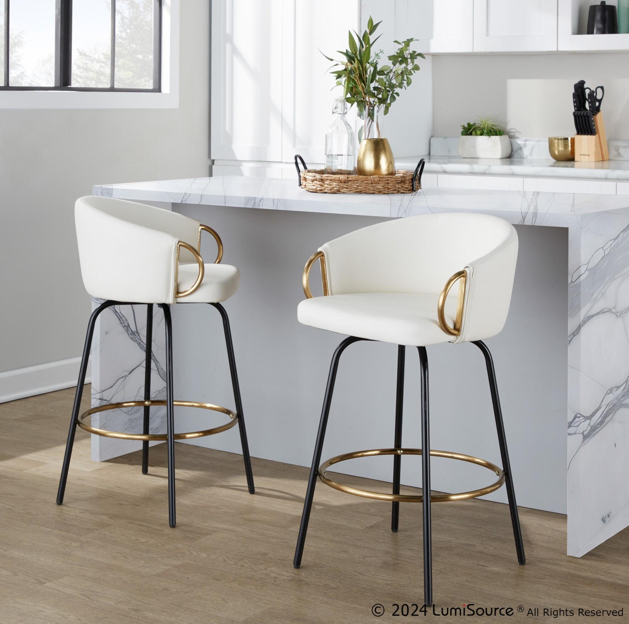 Click here for LumiSource Claire Counter Height Bar Stools (Set o... prices