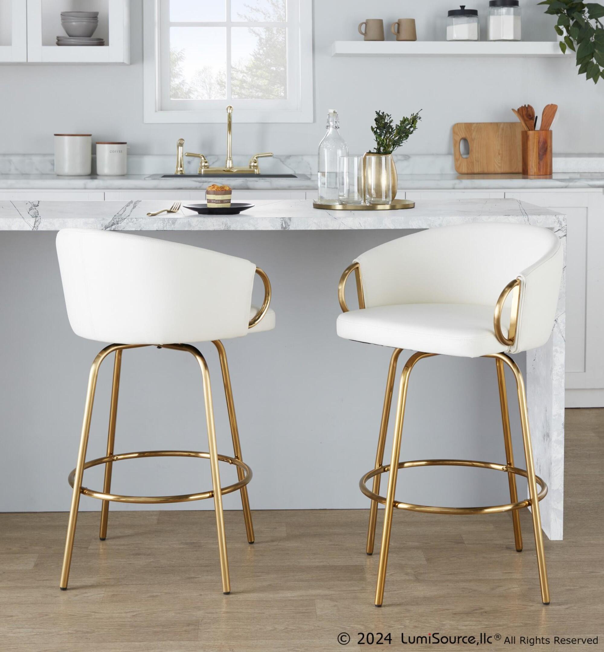 Click here for LumiSource Claire Counter Height Bar Stools (Set o... prices