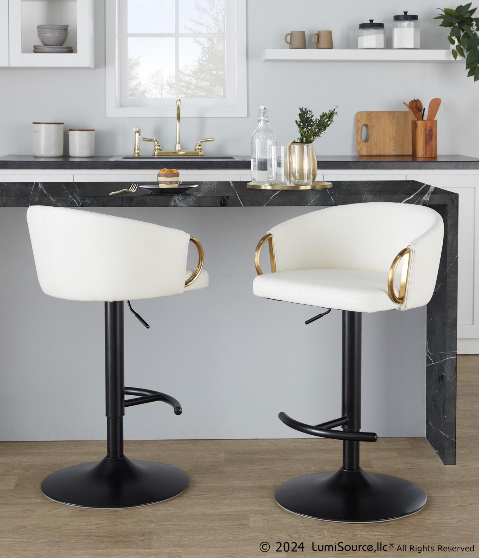 Click here for LumiSource Claire Adjustable Bar Stool (Set of 2)... prices