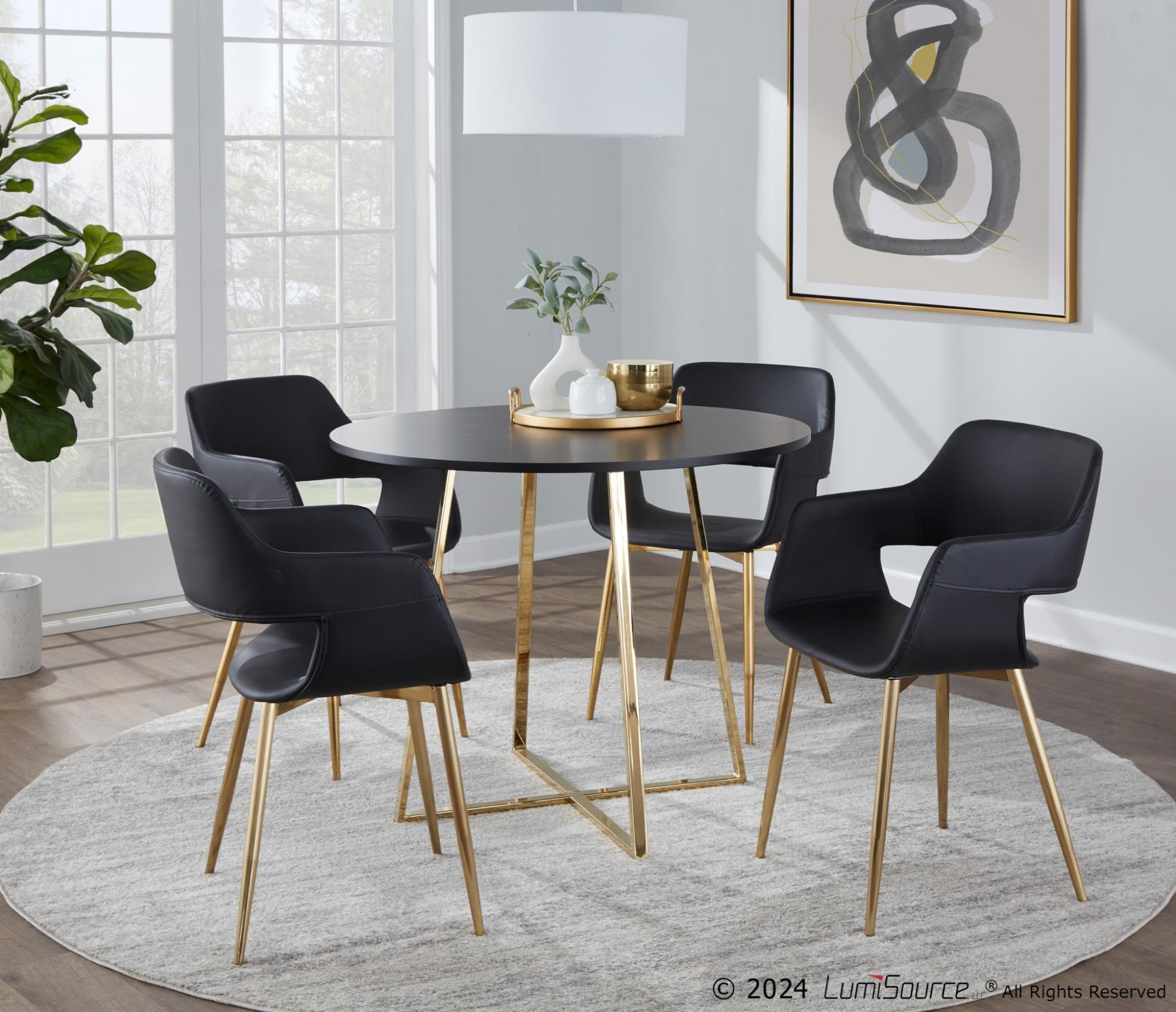 Click here for LumiSource Cosmo Dining Table  Black prices