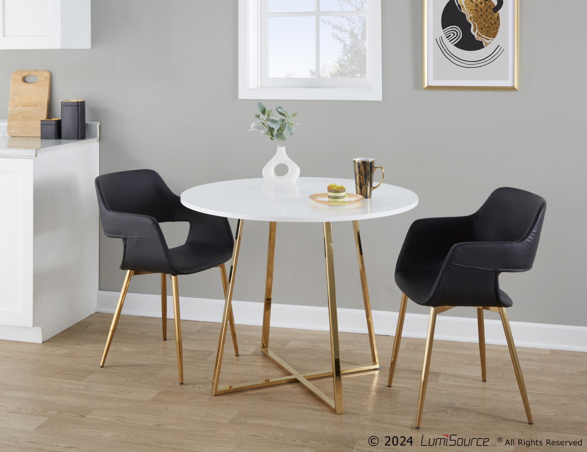 Click here for LumiSource Cosmo Dining Table  White prices