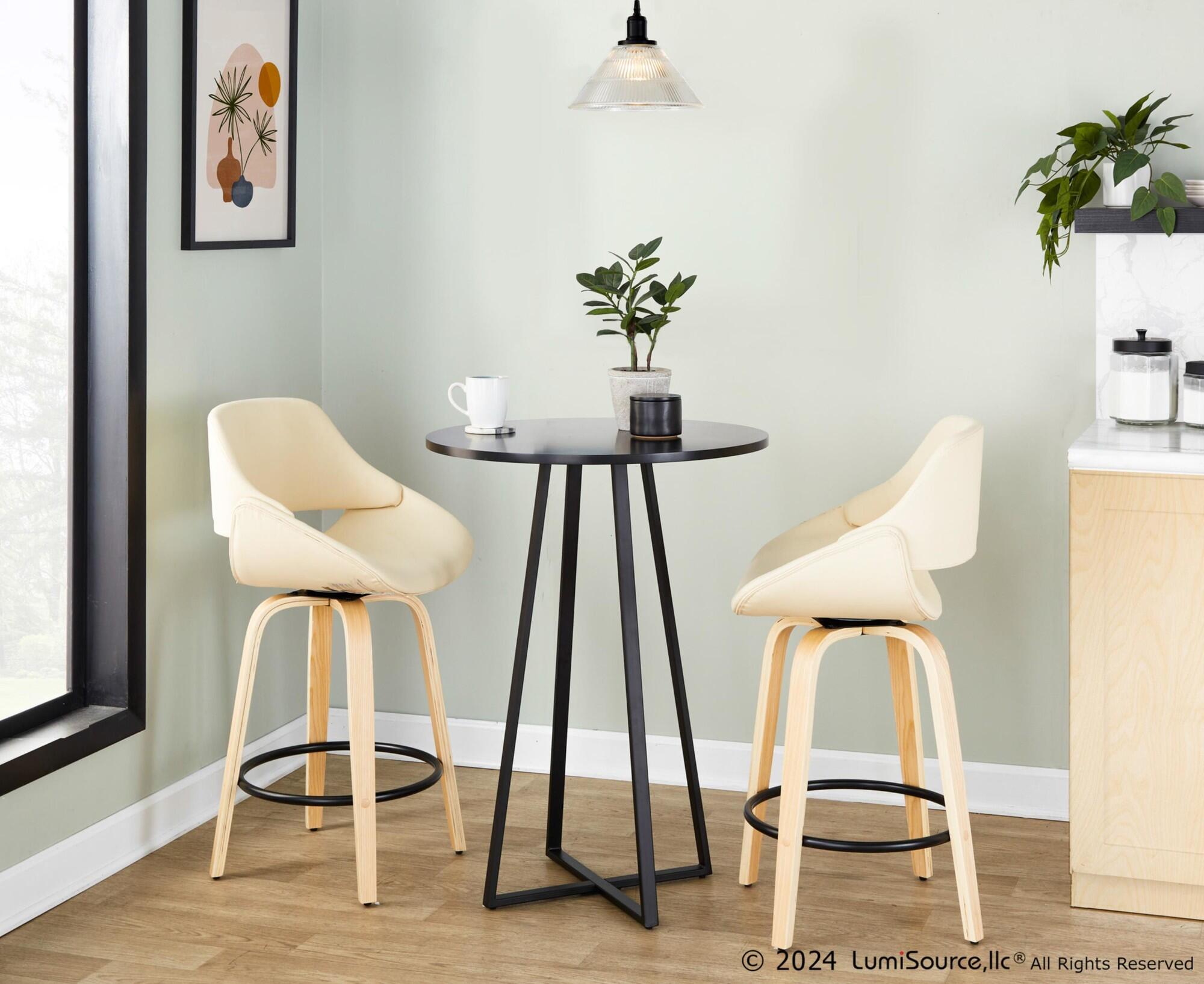 Click here for LumiSource Cosmo Counter Height Round Bar Table  B... prices