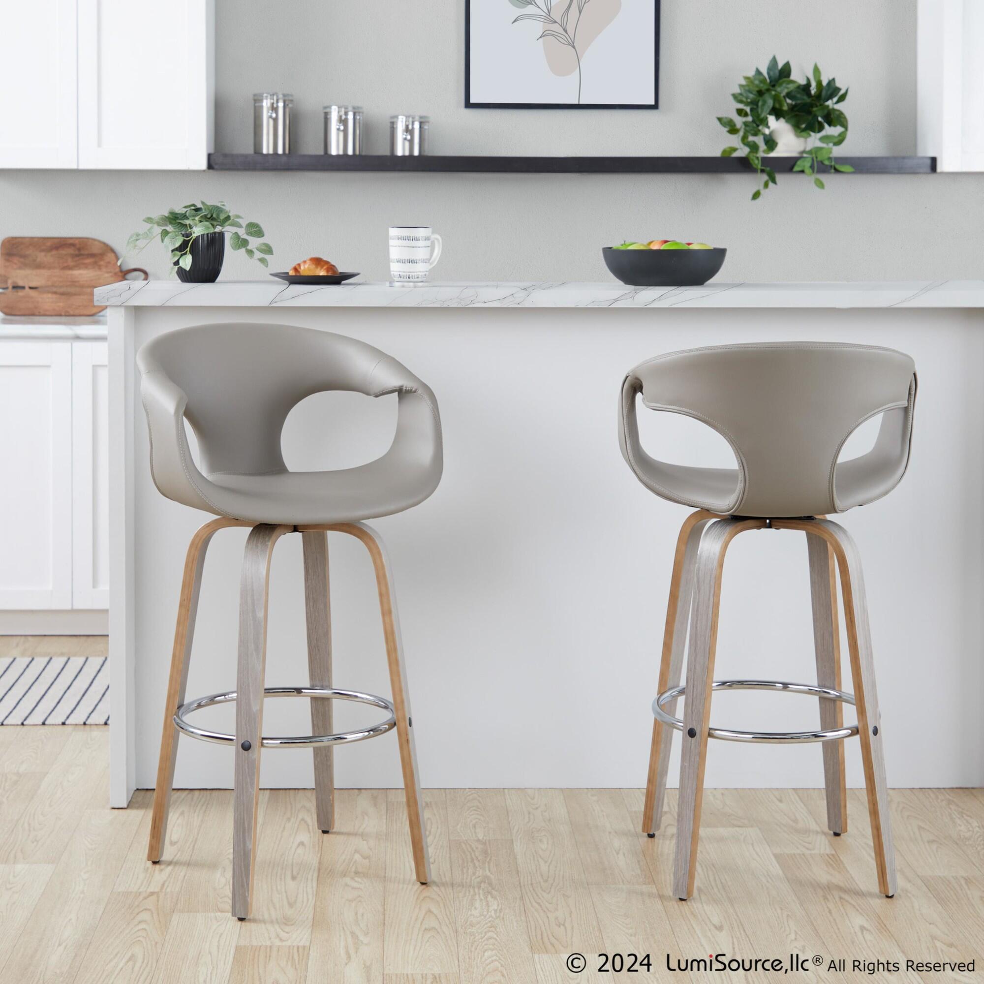 Click here for LumiSource Curvo Bar Height Bar Stool (Set of 2)... prices