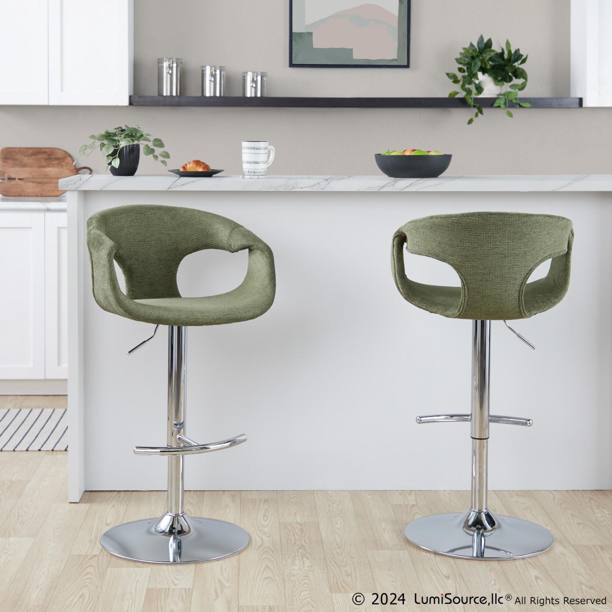 Click here for LumiSource Curvo Bar Height Swivel Bar Stool (Set... prices