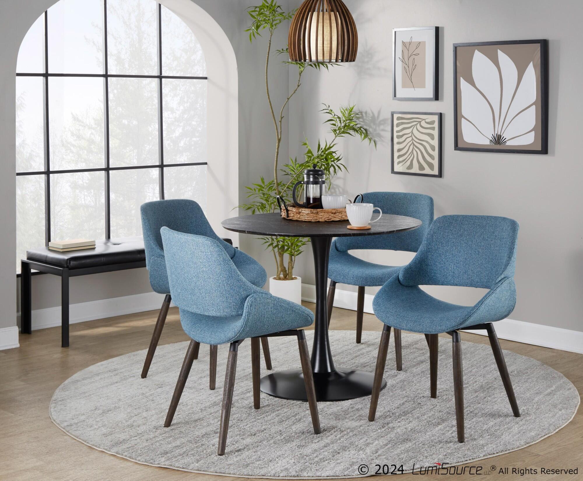 Click here for LumiSource Fabrizzi Dining Chair (Set of 2)  Blue prices