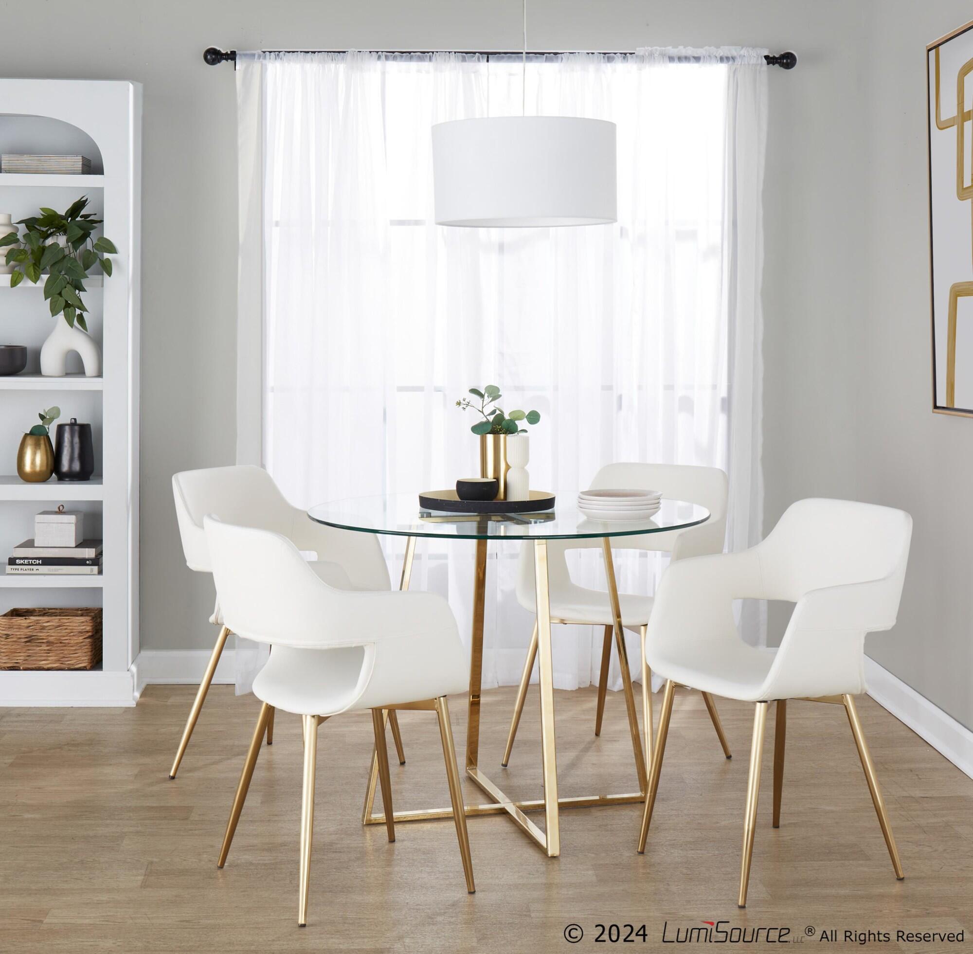 Click here for LumiSource Margarite Dining Chair (Set of 2)  Whit... prices