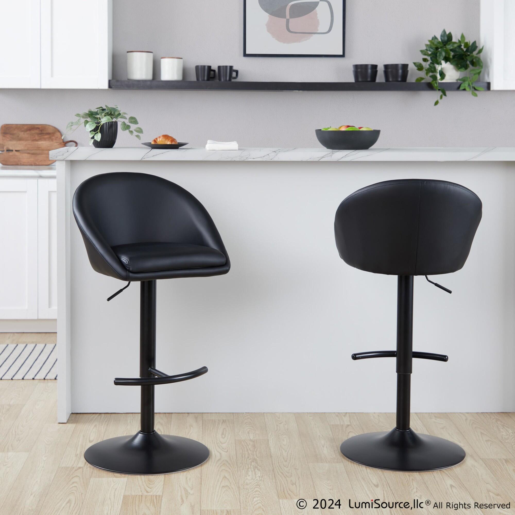 Click here for LumiSource Matisse Highback Bar Height Bar Stool (... prices