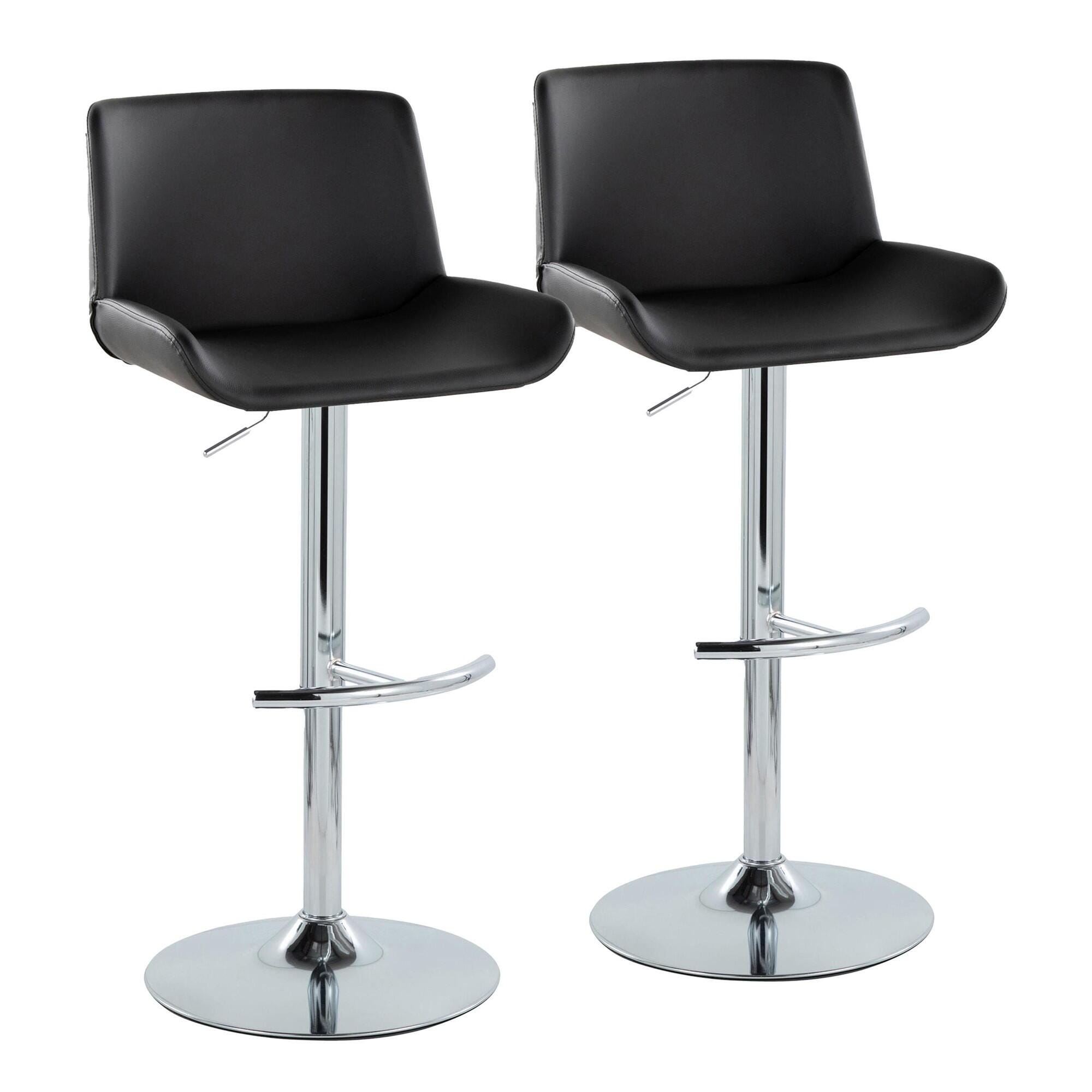 LumiSource Santi Bar Height Swivel Bar Stool (Set of 2) | Ashley