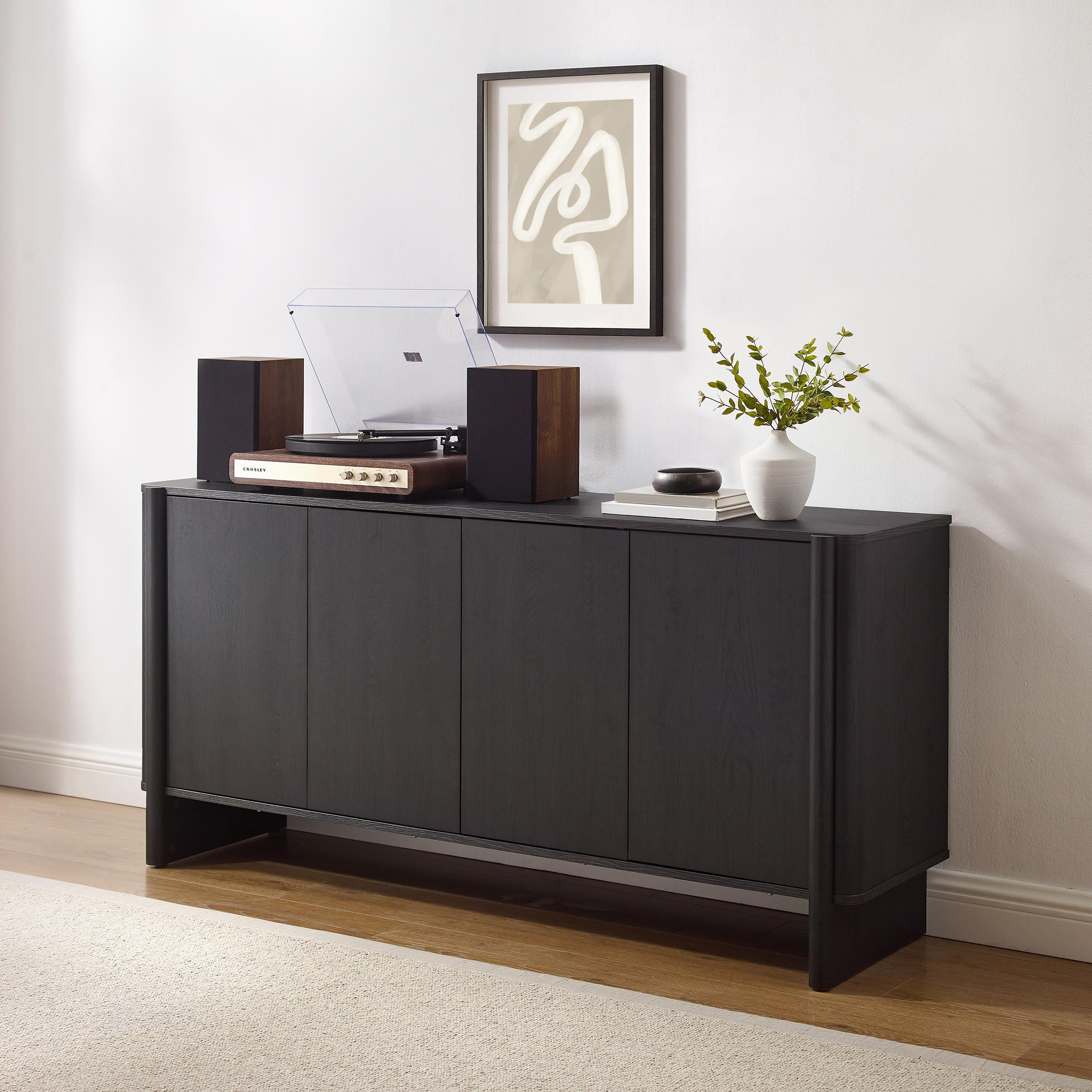 Click here for Crosley Furniture Wesley Sideboard  Black prices