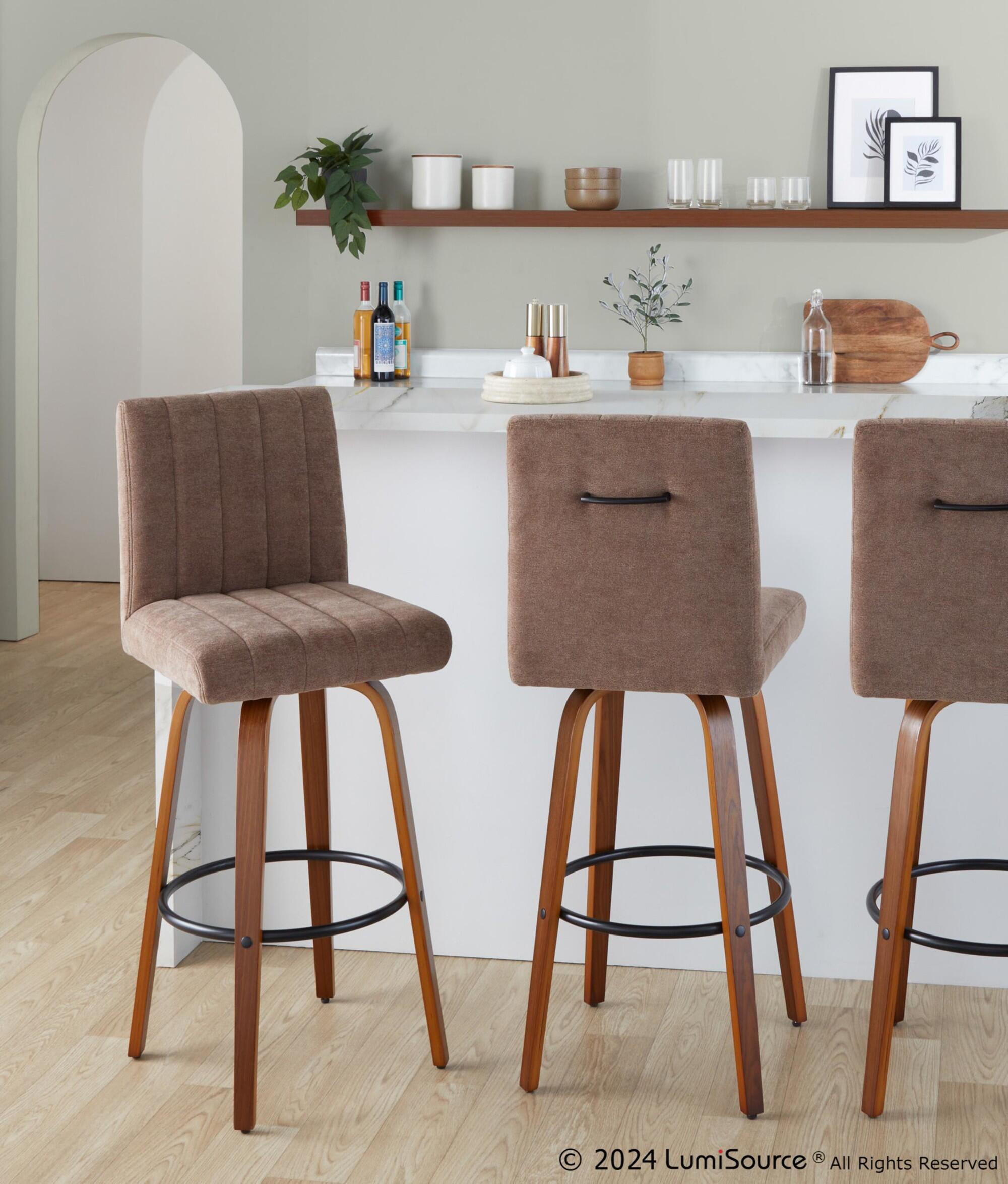 Click here for LumiSource Hank Bar Height Bar Stool (Set of 2)  B... prices