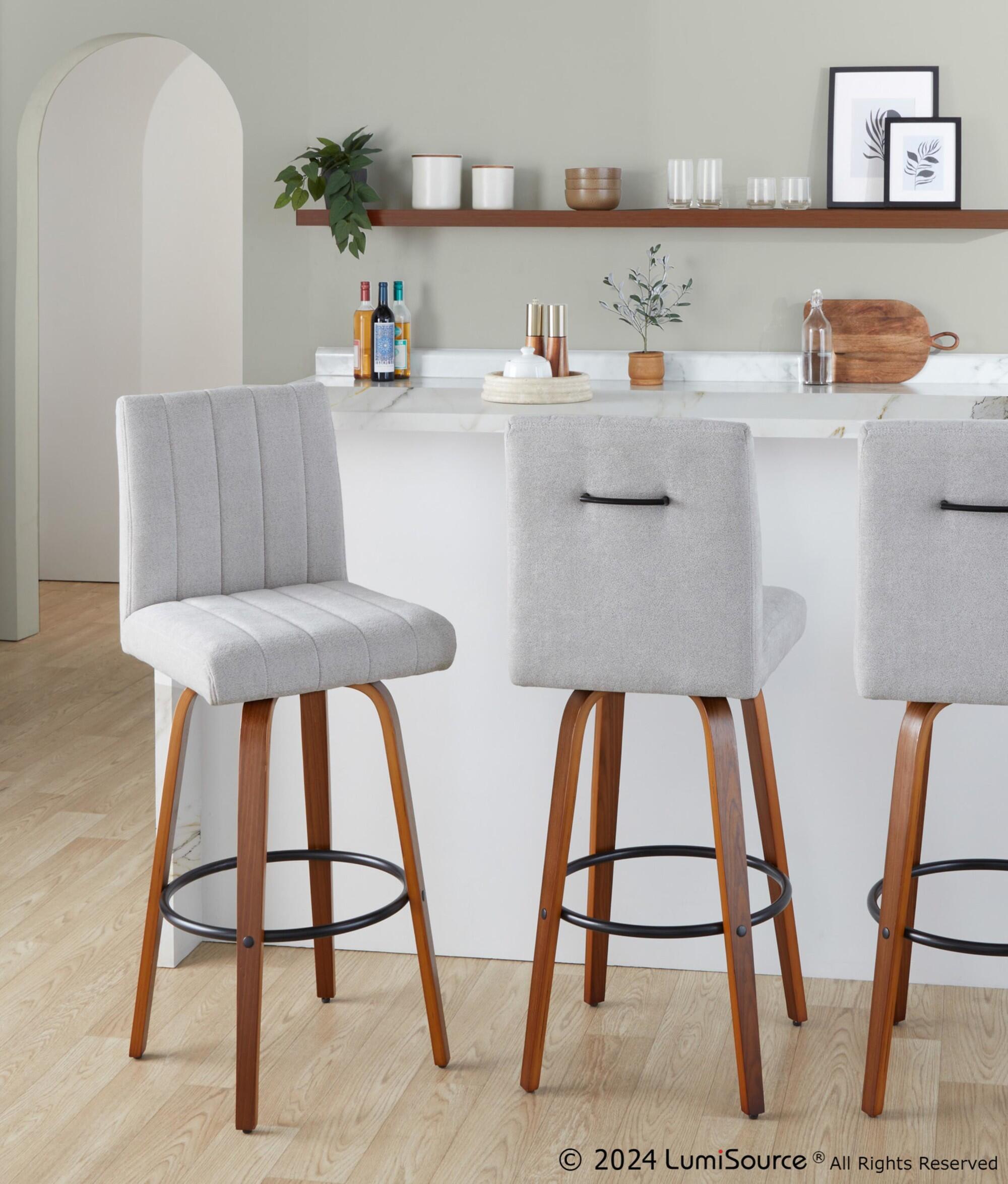 Click here for LumiSource Hank Bar Height Bar Stool (Set of 2)  B... prices