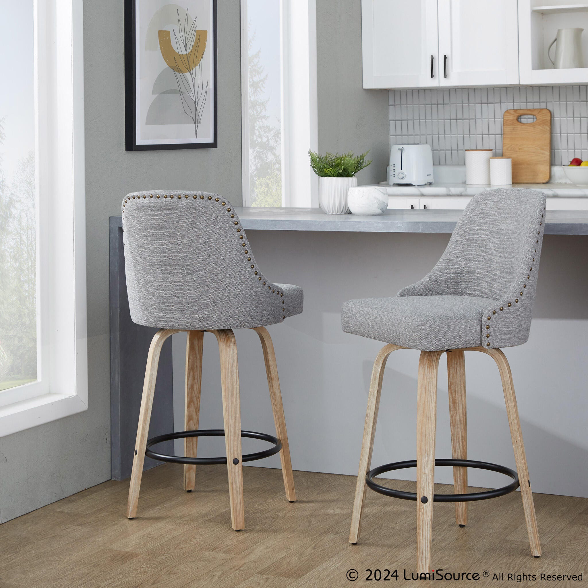 Click here for LumiSource Marcel Counter Height Bar Stool (Set of... prices