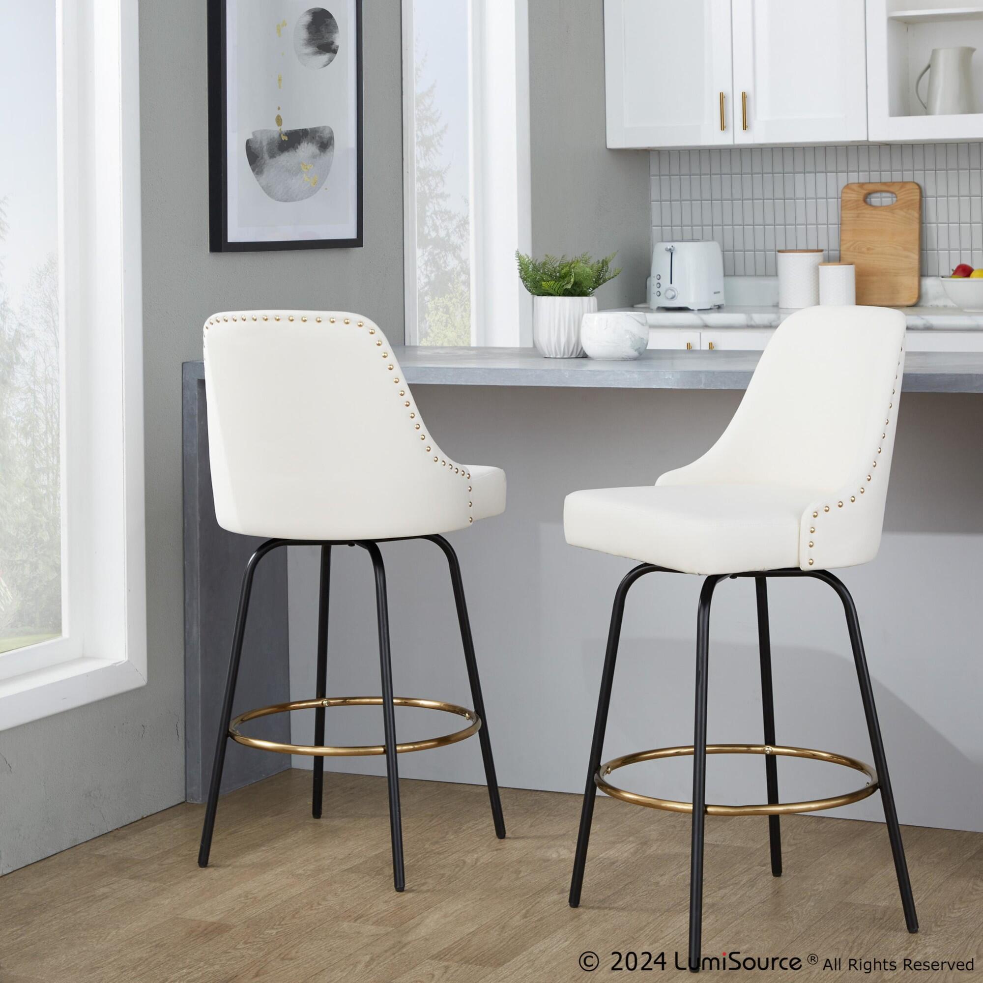 Click here for LumiSource Marcel Studded Back Counter Height Bar... prices