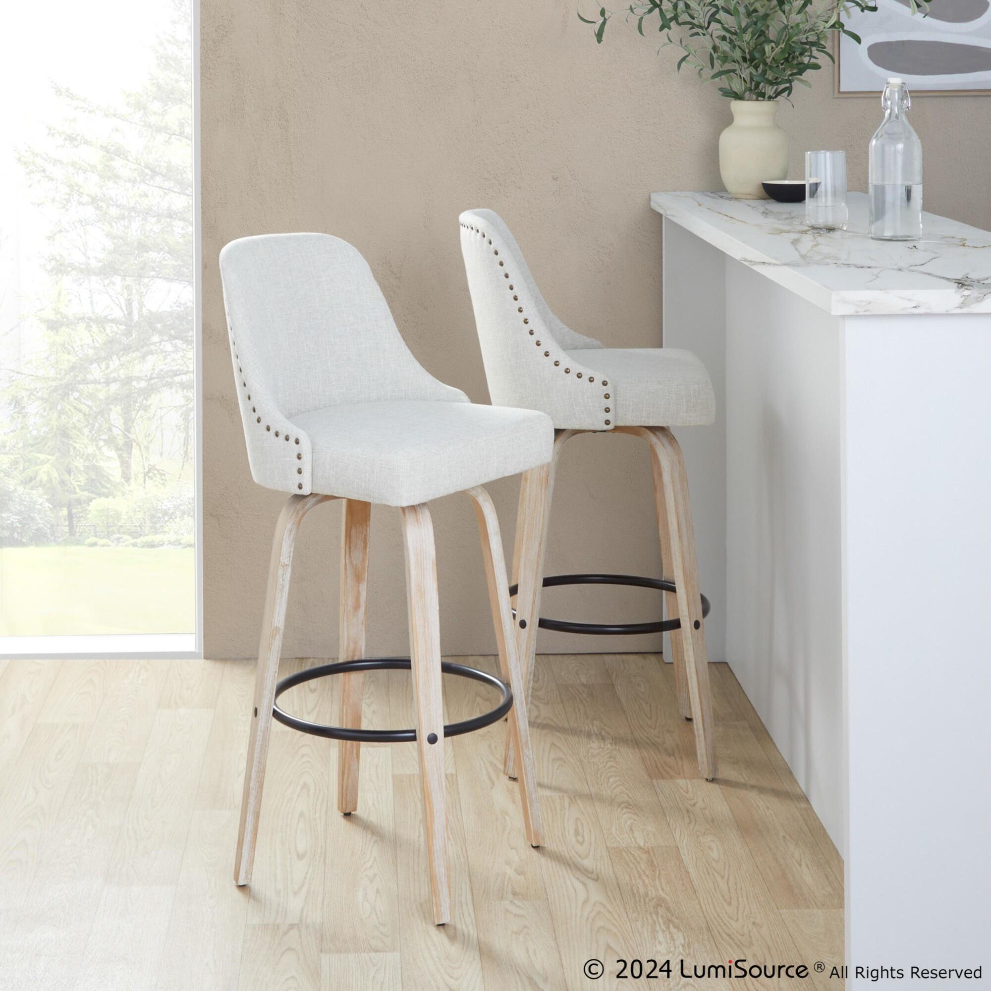 Click here for LumiSource Marcel Bar Height Bar Stool (Set of 2)... prices