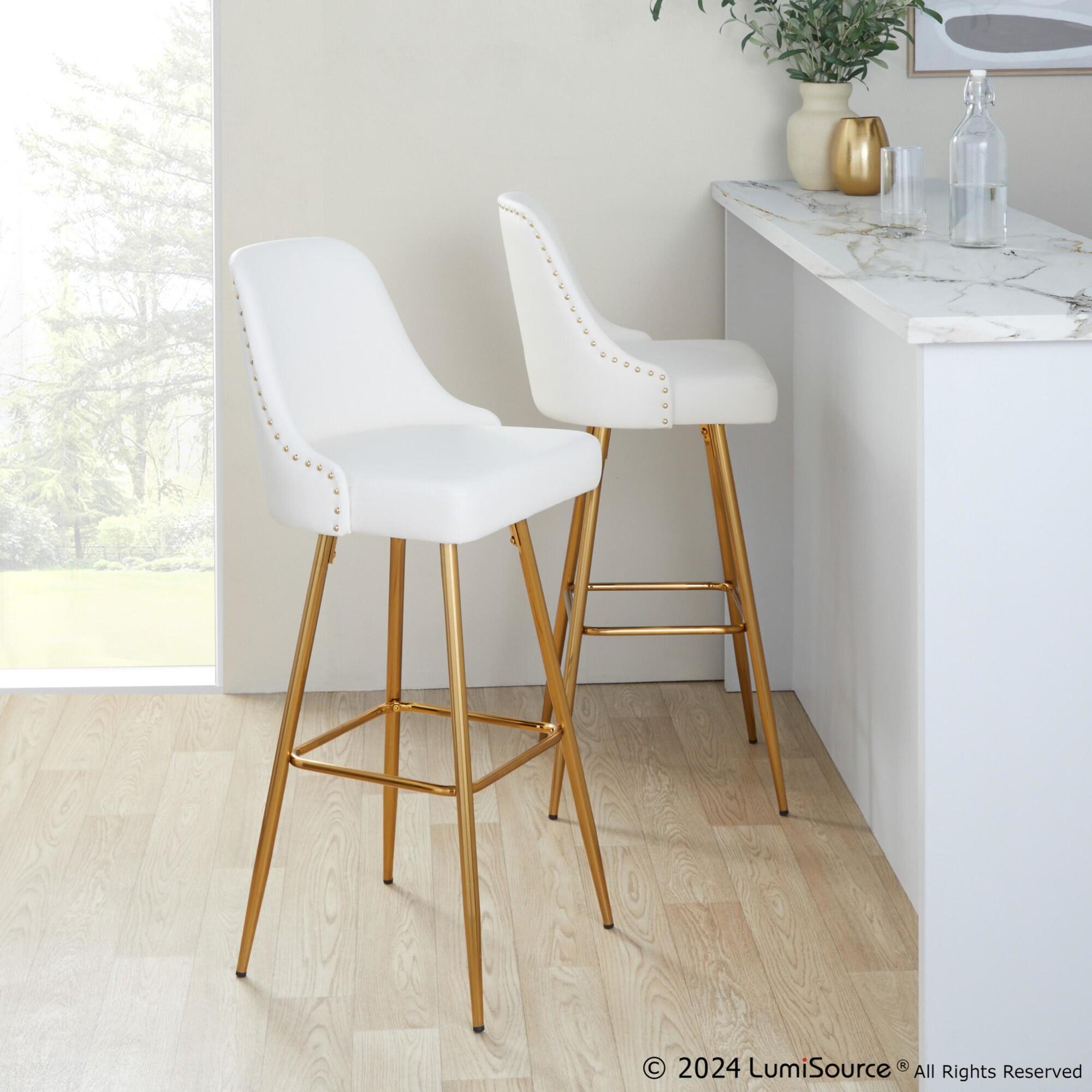 Click here for LumiSource Marcel Upholstered Bar Height Bar Stool... prices