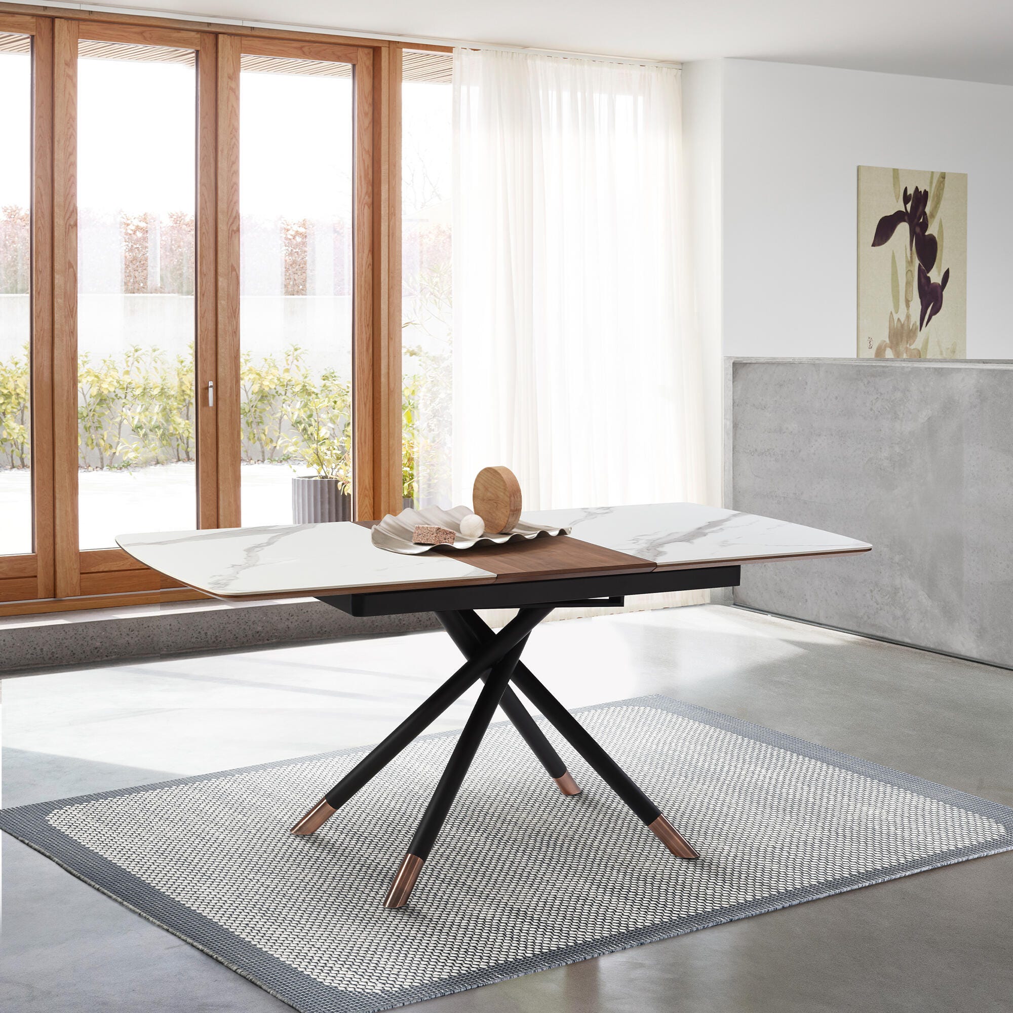Click here for Armen Living Alora Extendable Dining Table  Gray prices