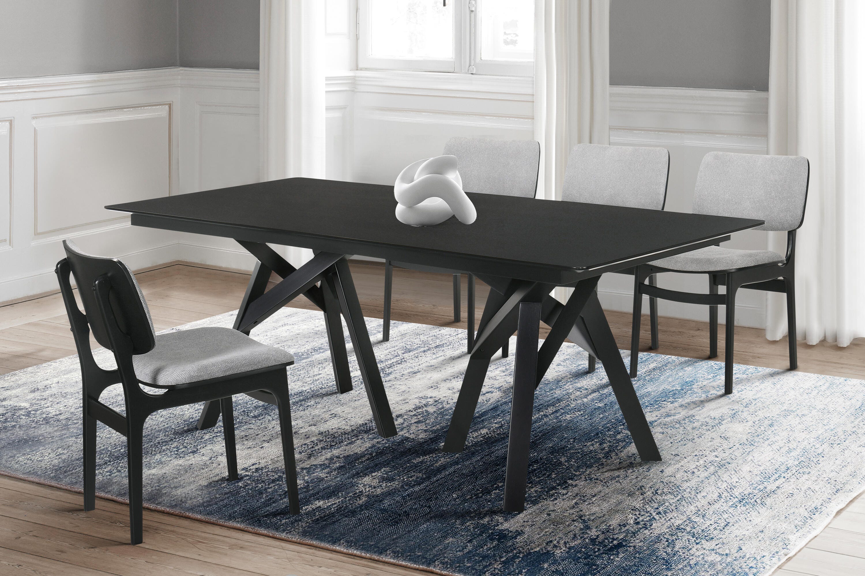 Click here for Armen Living Cortina and Lima Dining Table and 4 C... prices