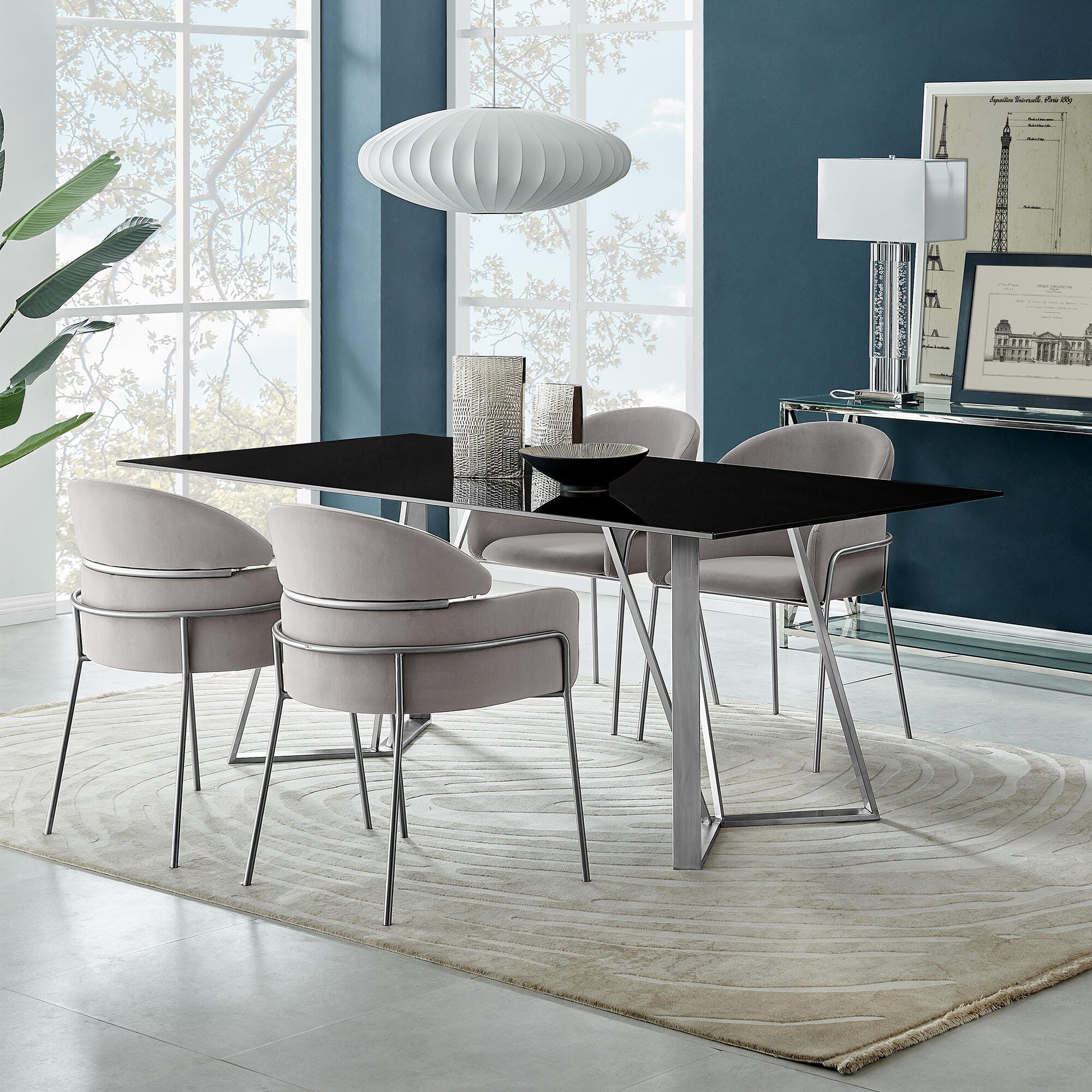 Click here for Armen Living Cressida and Portia Dining Table and... prices