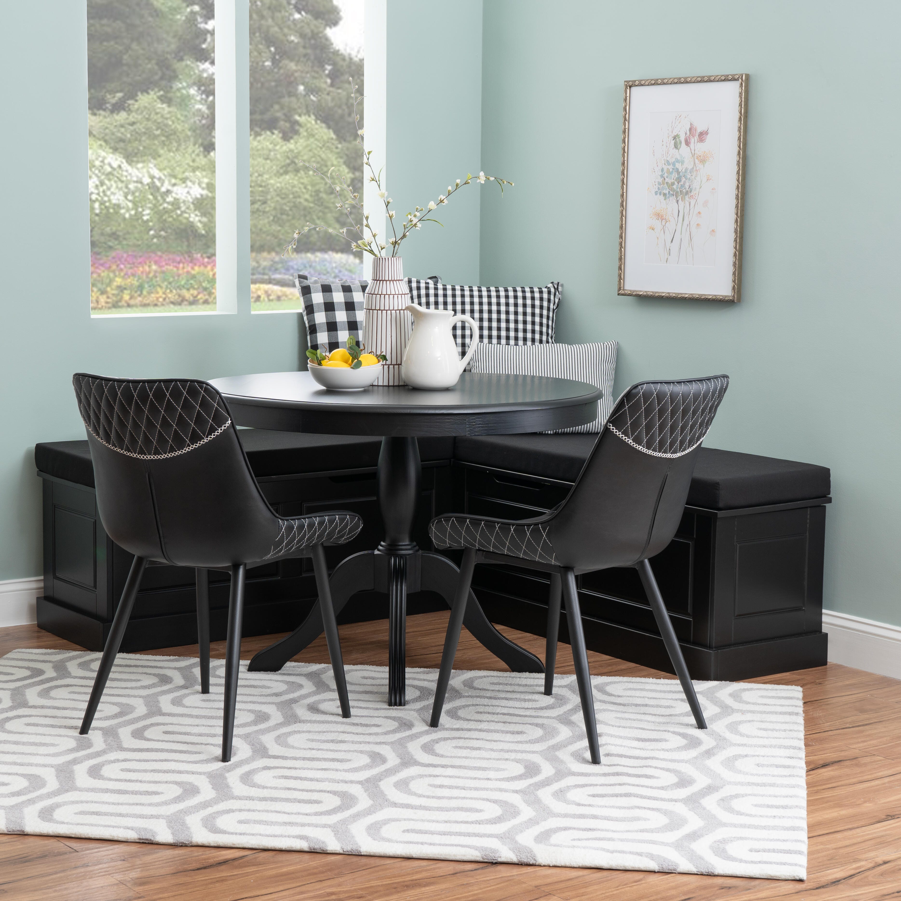 Linon Landin Dining Table with 2 Chairs and Bench | Ashley
