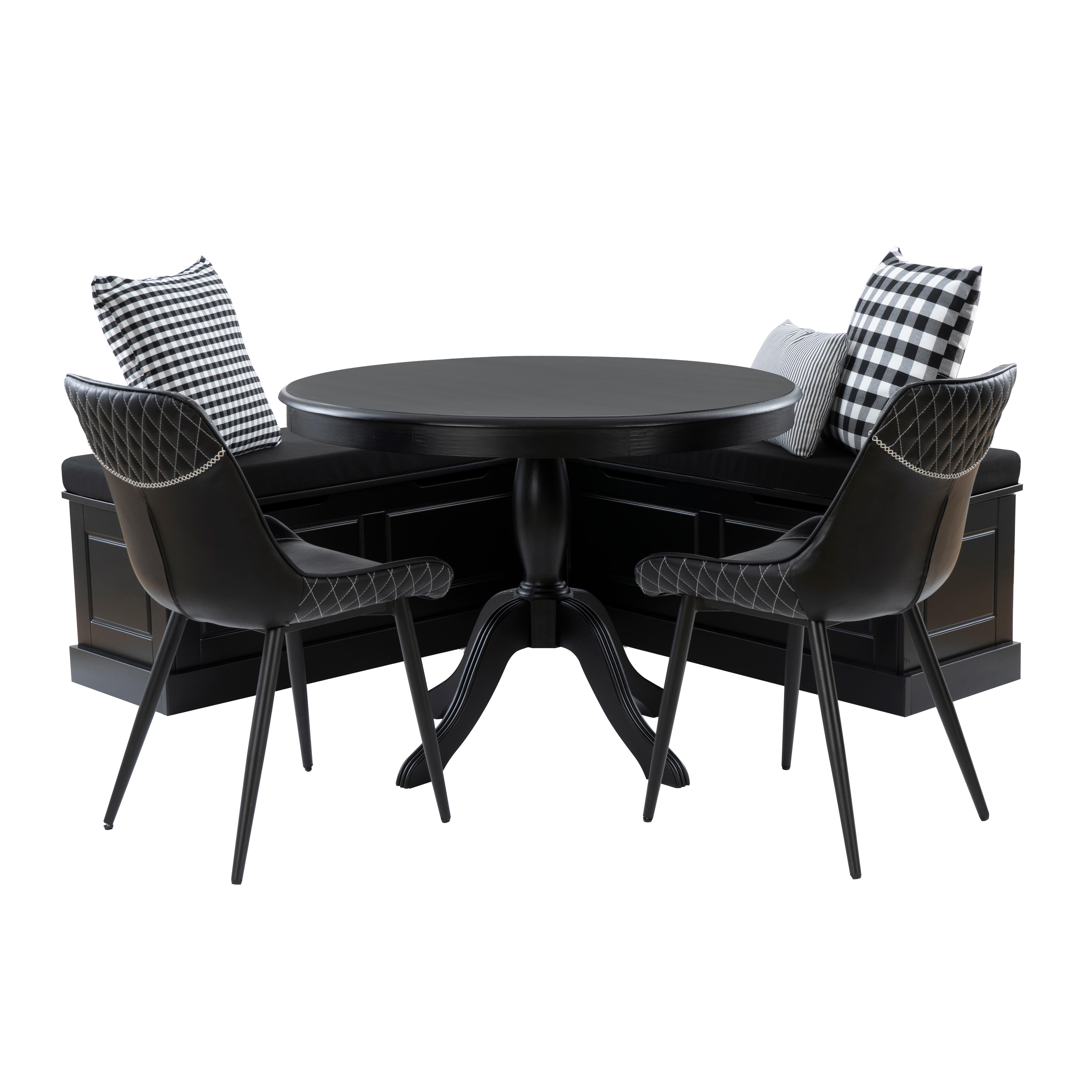 Linon Landin Dining Table with 2 Chairs and Bench | Ashley