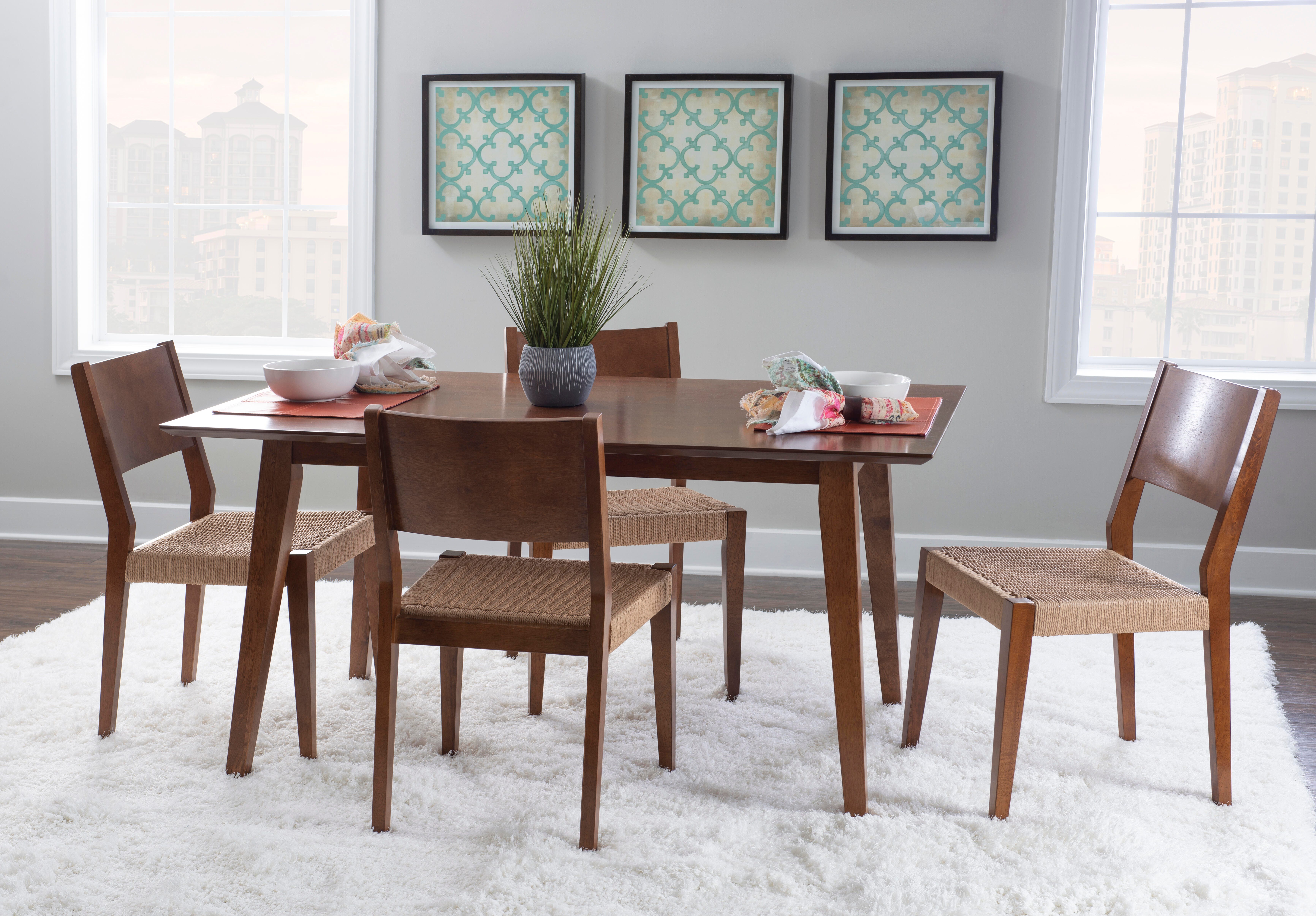 Click here for Linon Farren Dining Table and 4 Chairs  Brown prices
