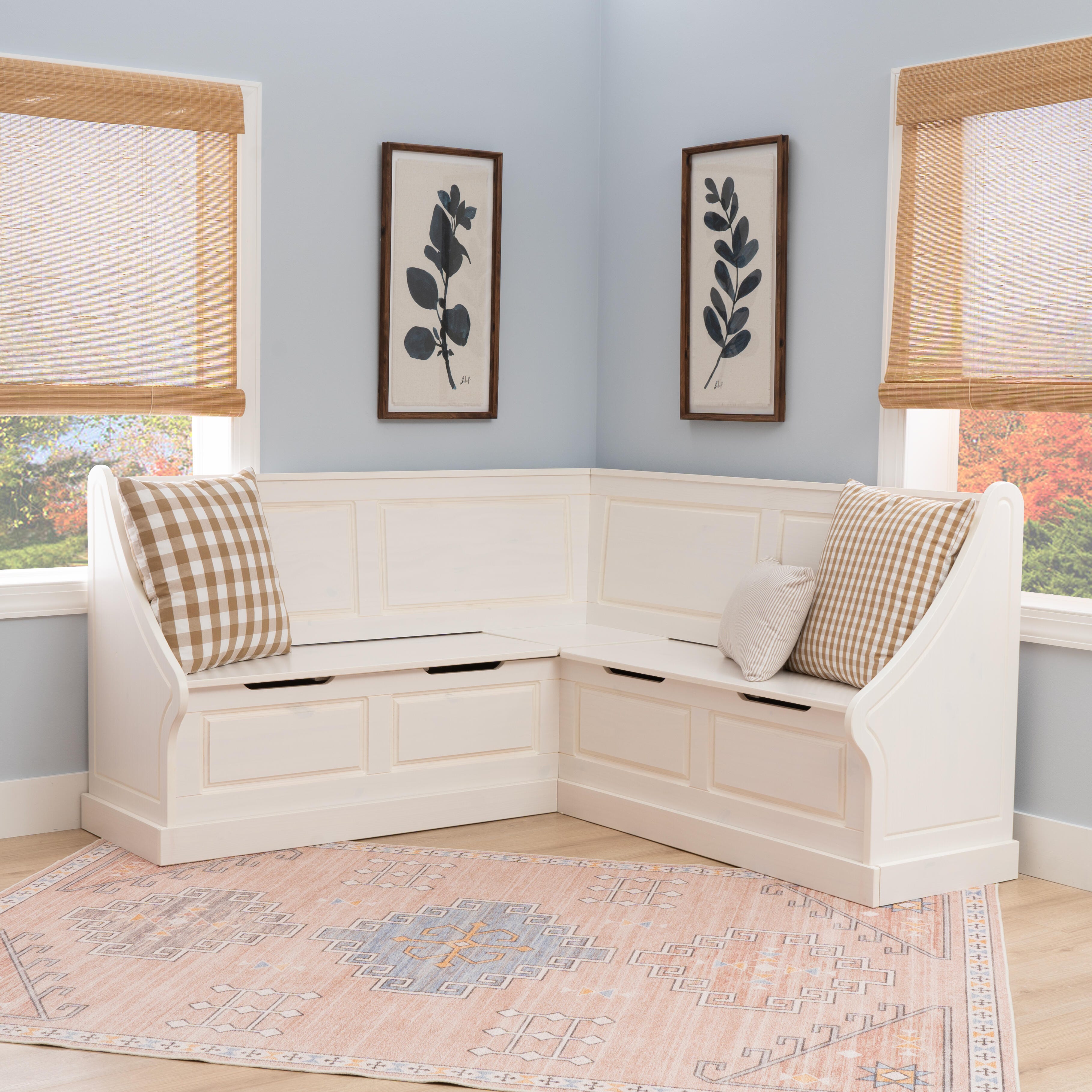 Click here for Linon Landin 62 Breakfast Nook  White prices