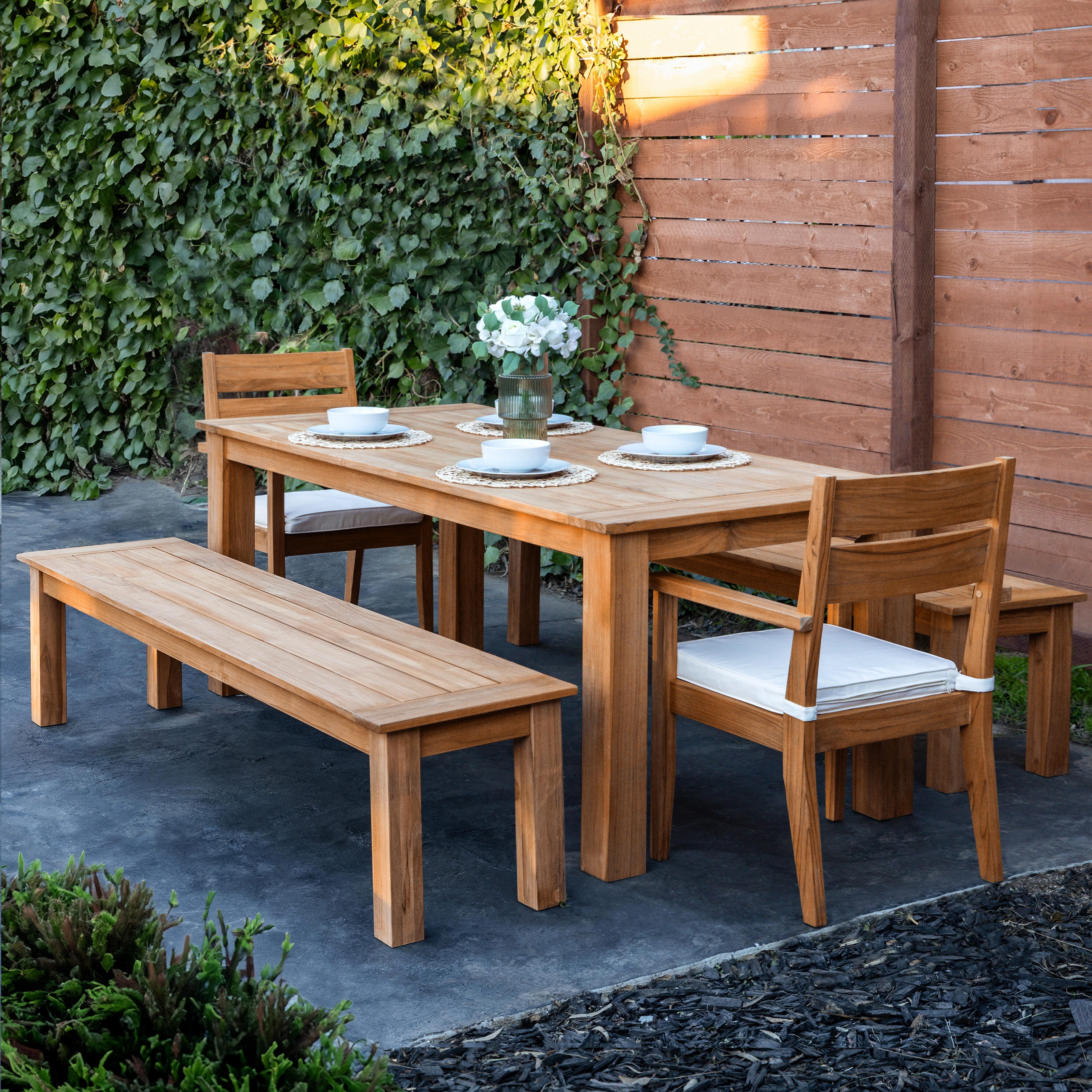 Click here for Linon Cary Outdoor Dining Table and 2 Chairs with... prices