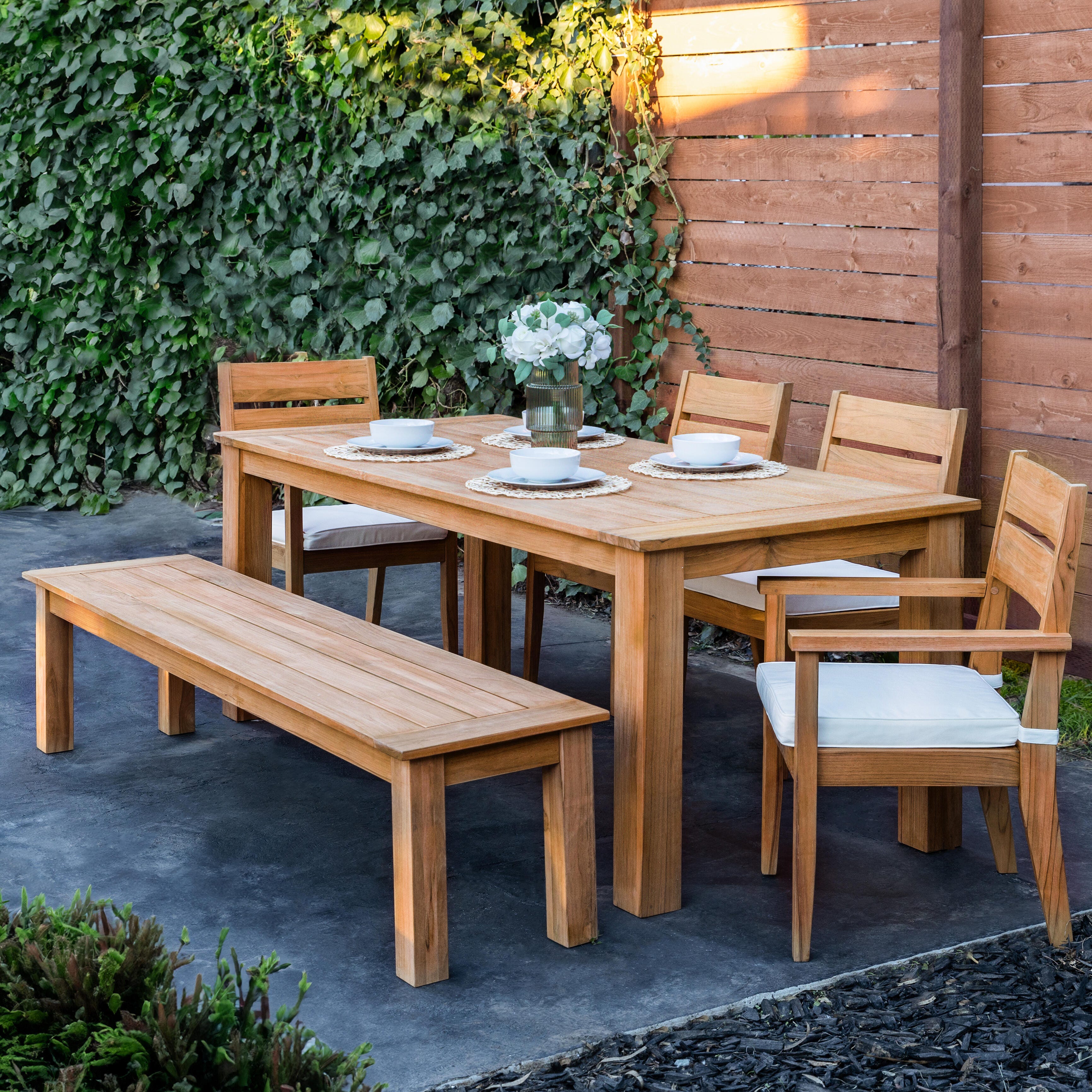 Click here for Linon Cary Outdoor Dining Table and 4 Chairs with... prices