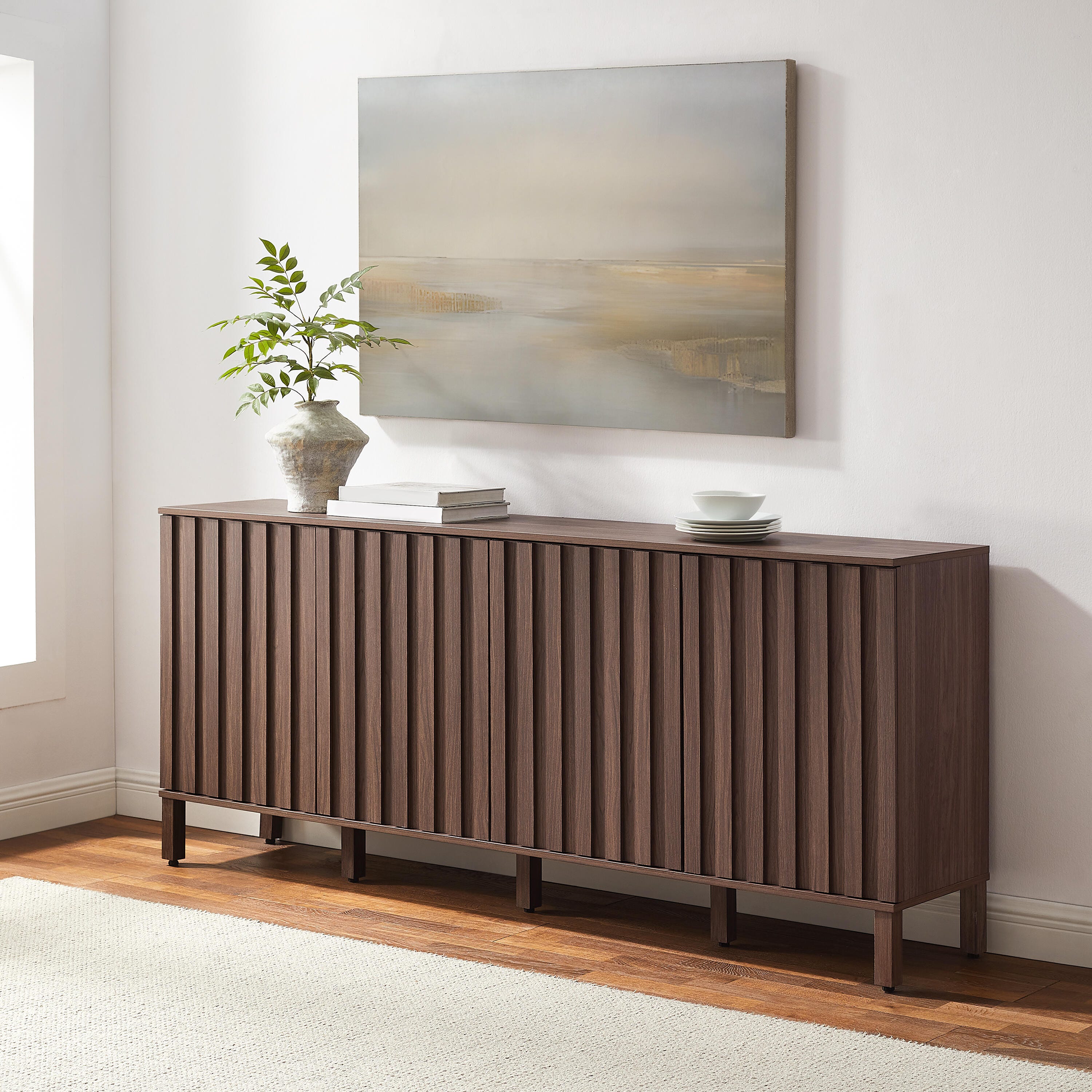 Click here for Crosley Furniture Marlowe Sideboard  Walnut prices