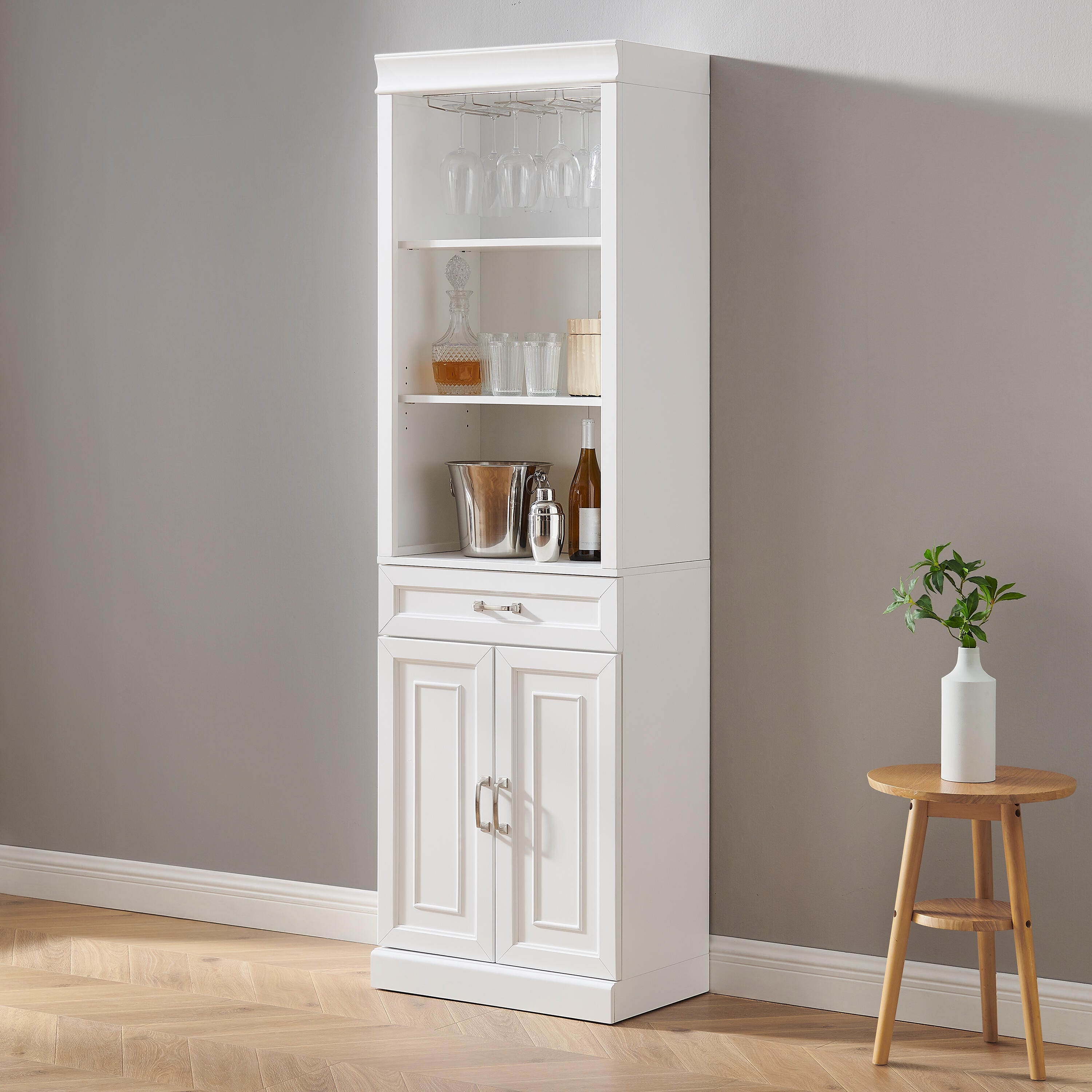 Click here for Crosley Furniture Bar Cabinet  White prices