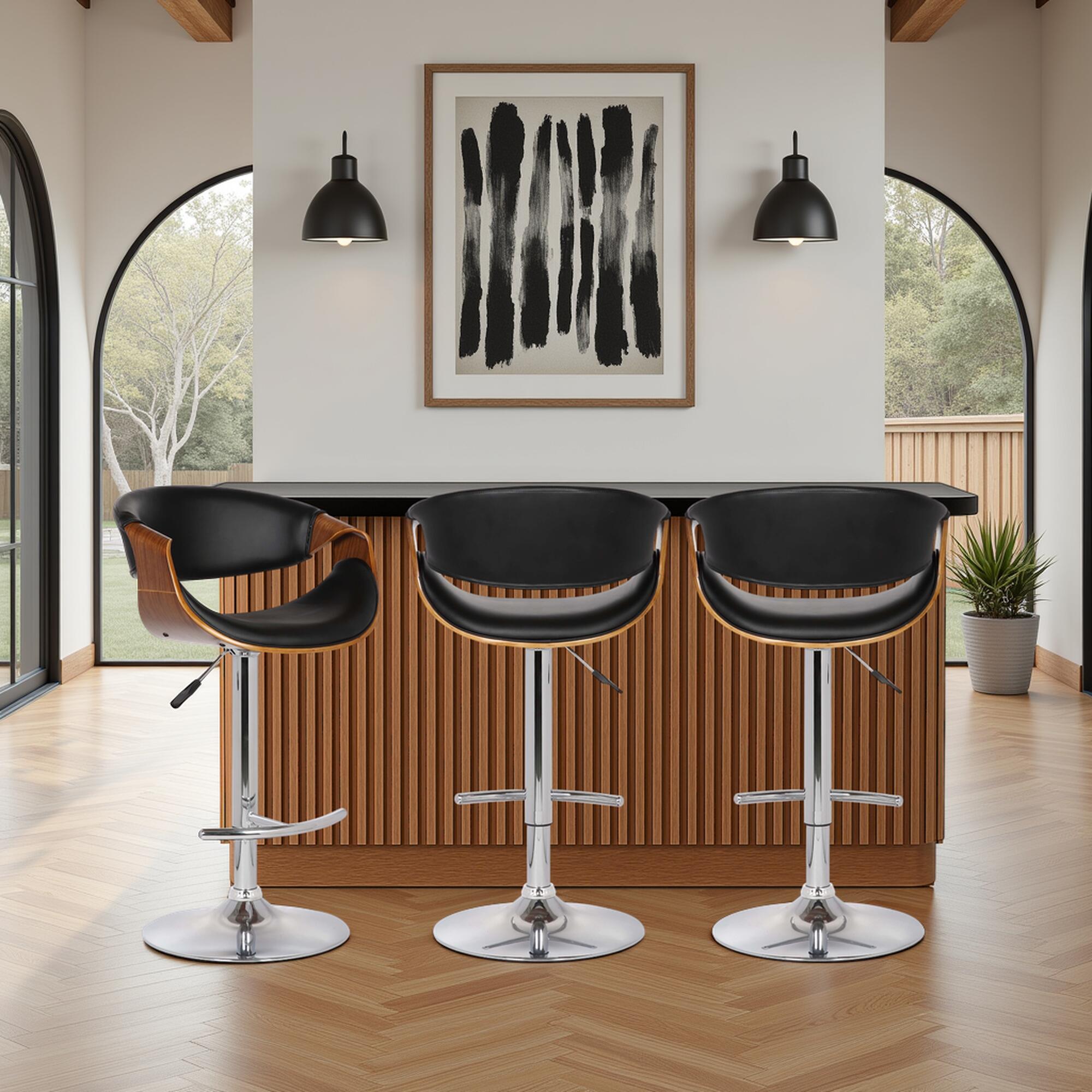 Click here for Armen Living Butterfly Adjustable Bar Stool (Set o... prices