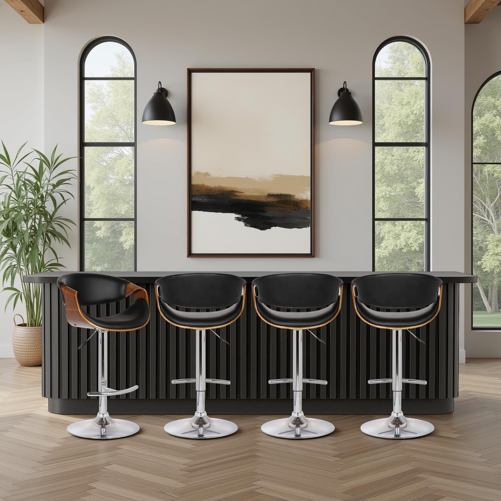 Click here for Armen Living Butterfly Adjustable Bar Stool (Set o... prices