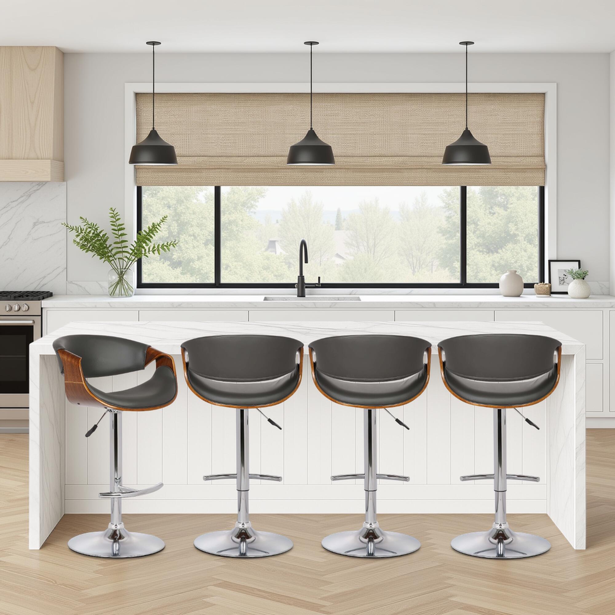 Click here for Armen Living Butterfly Adjustable Bar Stool (Set o... prices