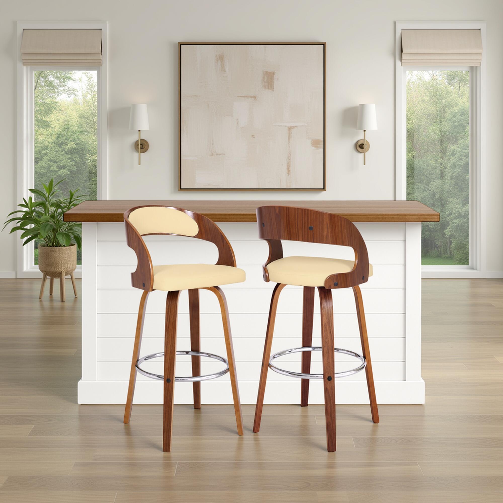 Click here for Armen Living Shelly Bar Height Bar Stool (Set of 2... prices