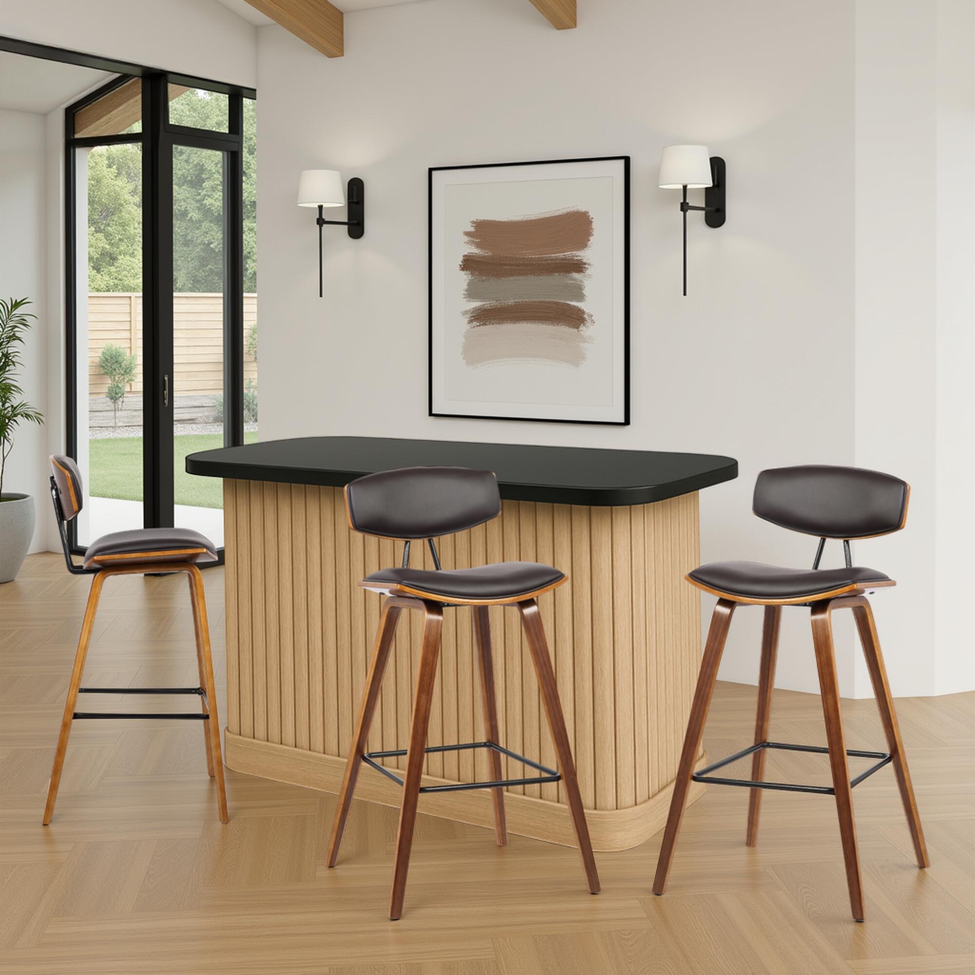 Click here for Armen Living Fox Bar Height Bar Stool (Set of 3)... prices