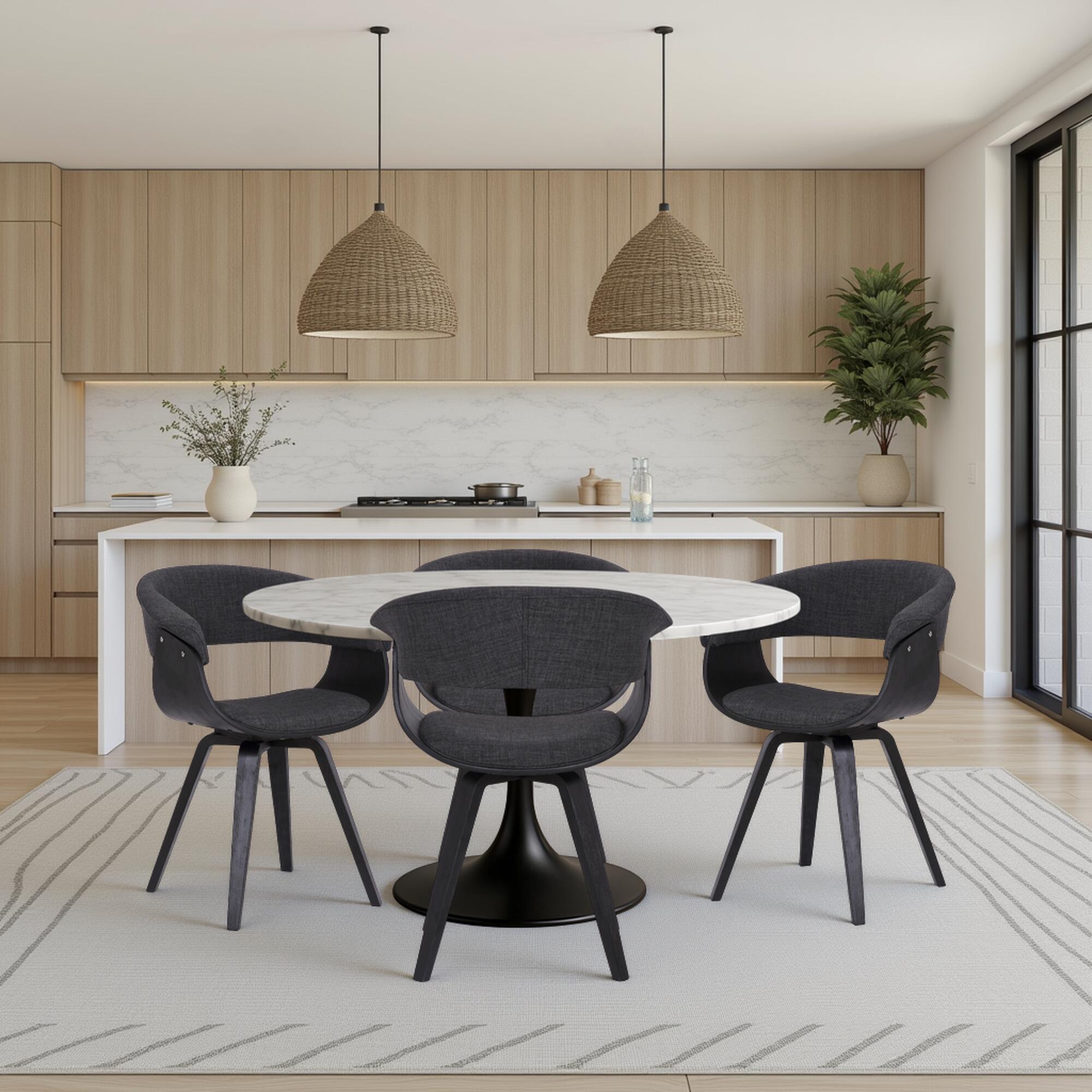 Click here for Armen Living Summer Dining Chair (Set of 4)  Black... prices