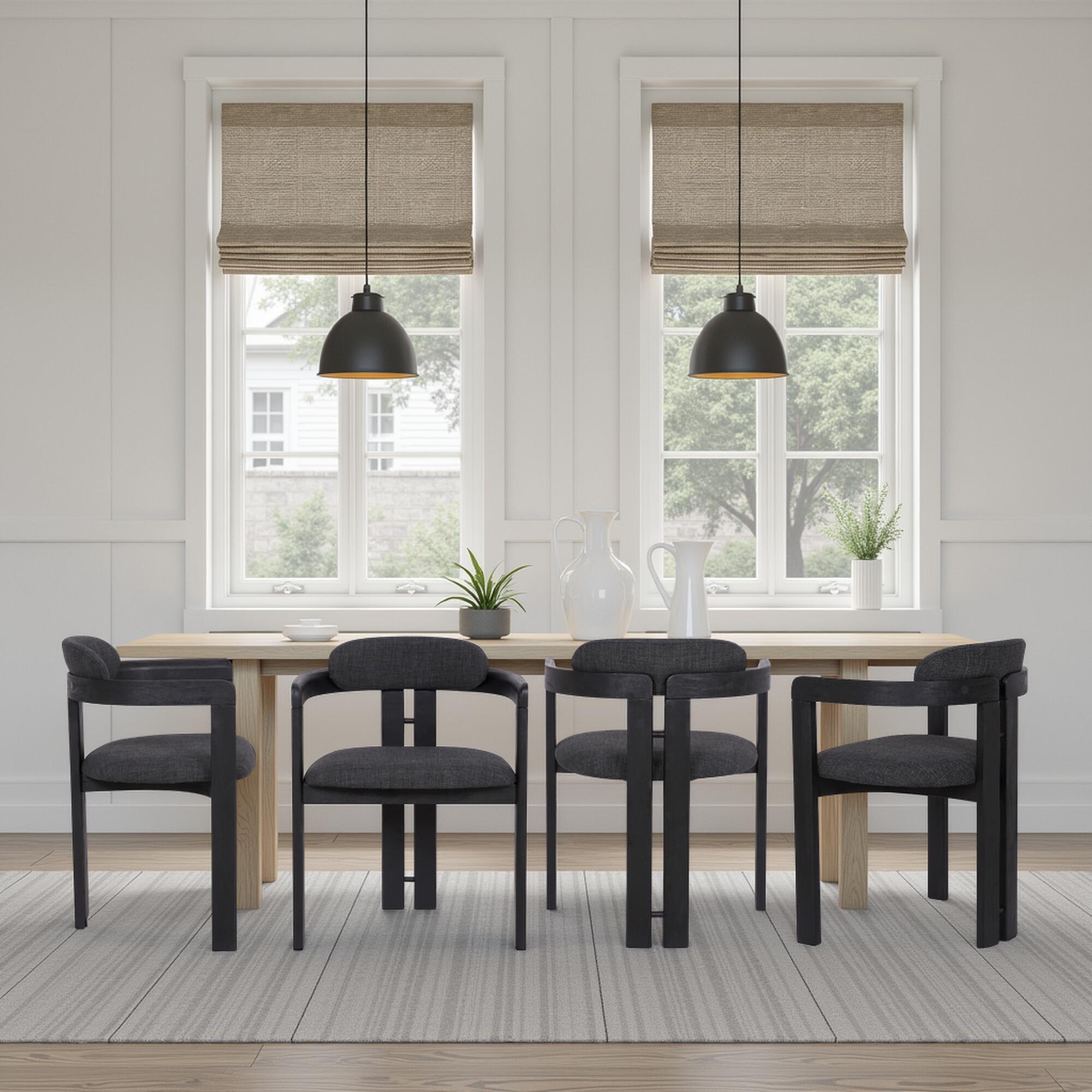 Click here for Armen Living Jazmin Dining Chair (Set of 4)  Charc... prices