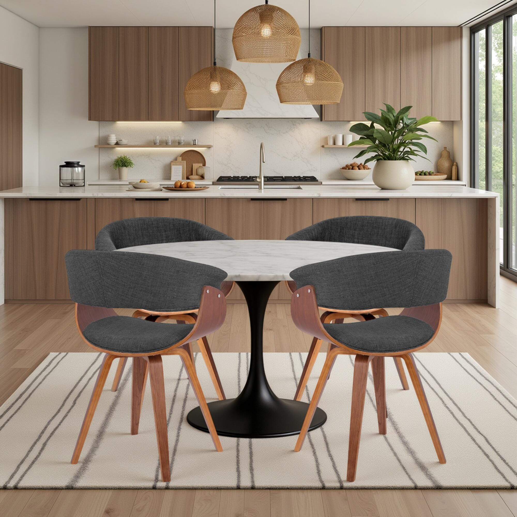 Click here for Armen Living Summer Dining Chair (Set of 4)  Gray/... prices