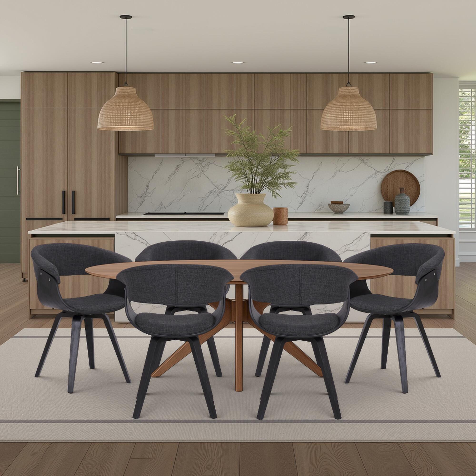 Click here for Armen Living Summer Dining Chair (Set of 6)  Charc... prices