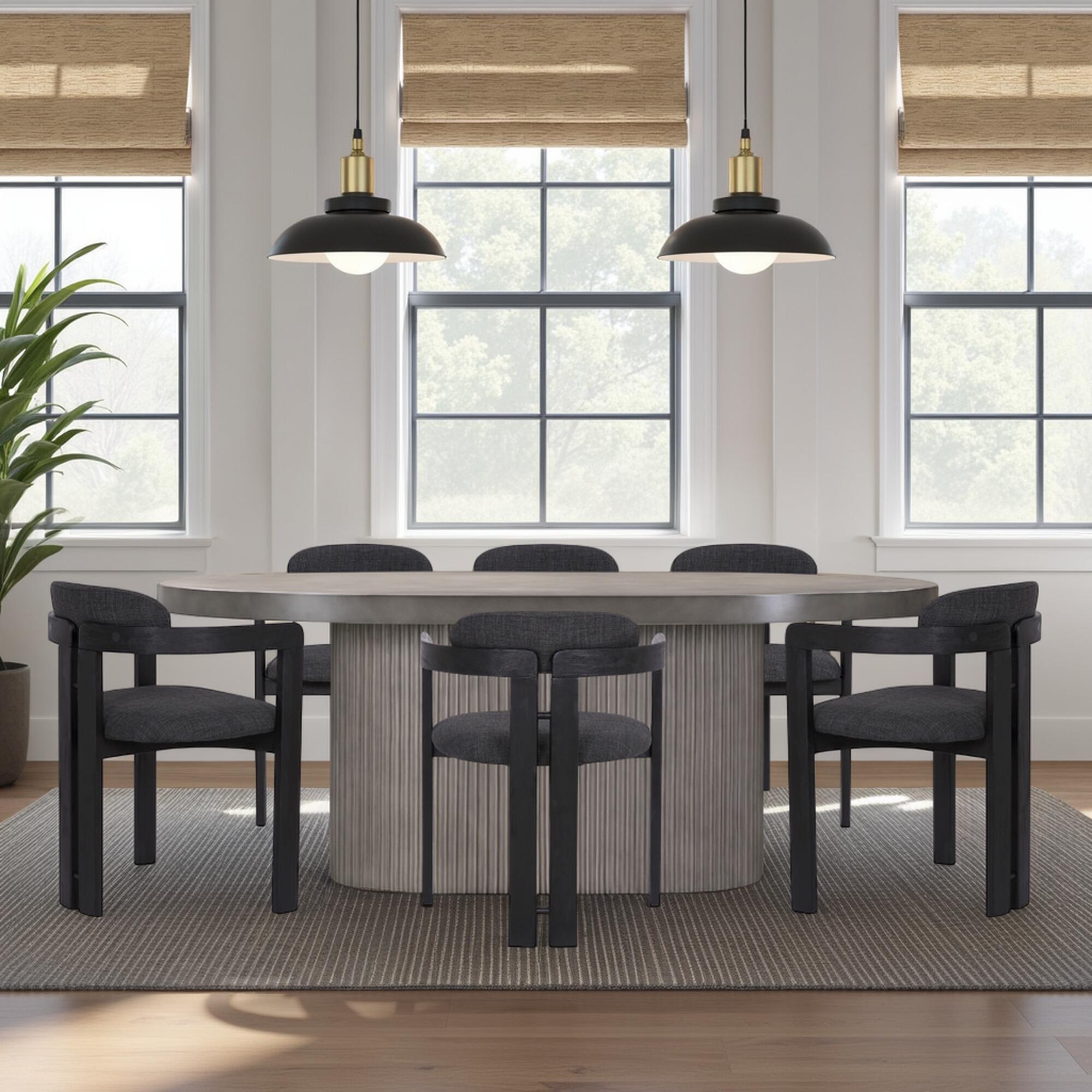 Click here for Armen Living Jazmin Dining Chair (Set of 6)  Charc... prices