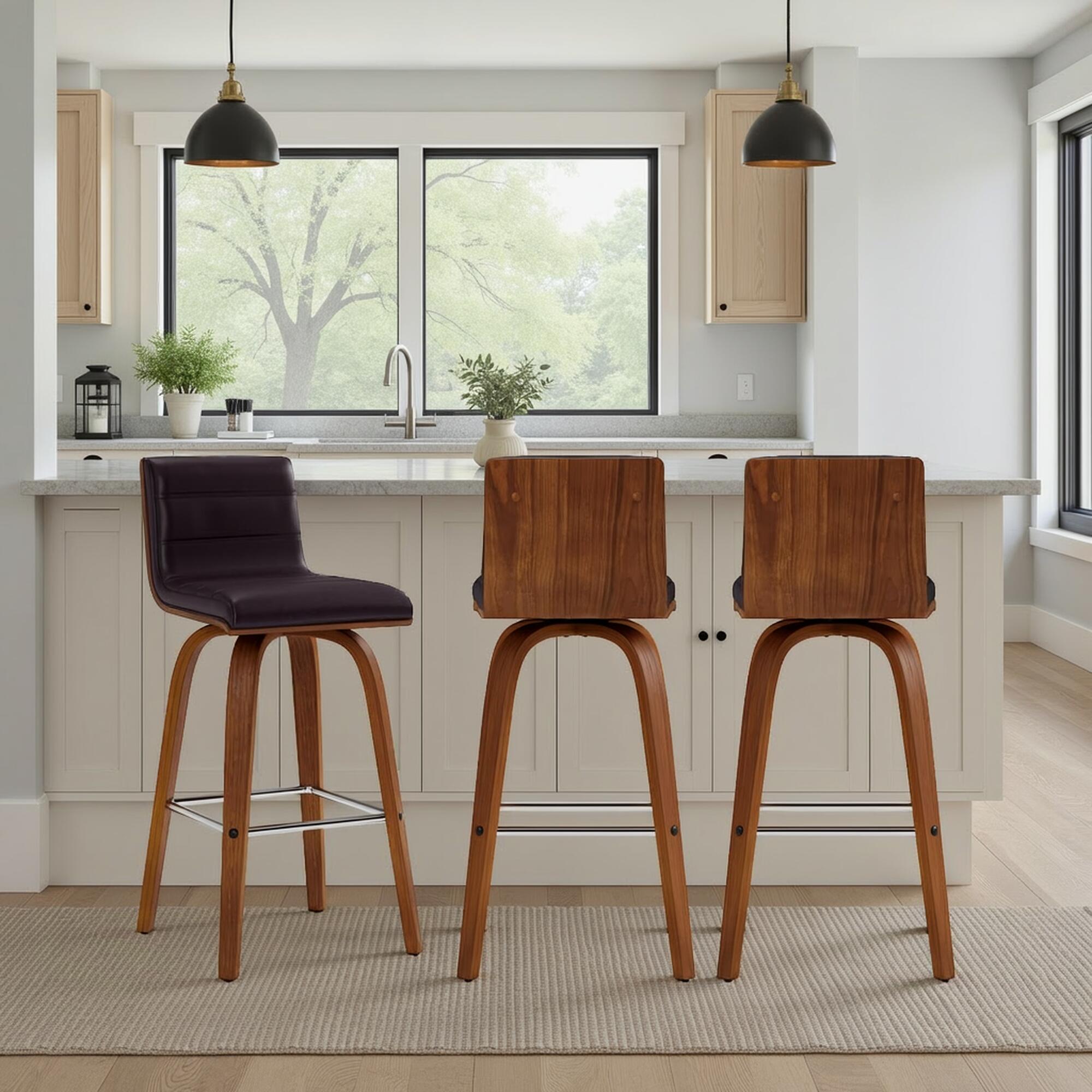 Click here for Armen Living Vienna Swivel Counter Stool (Set of 3... prices