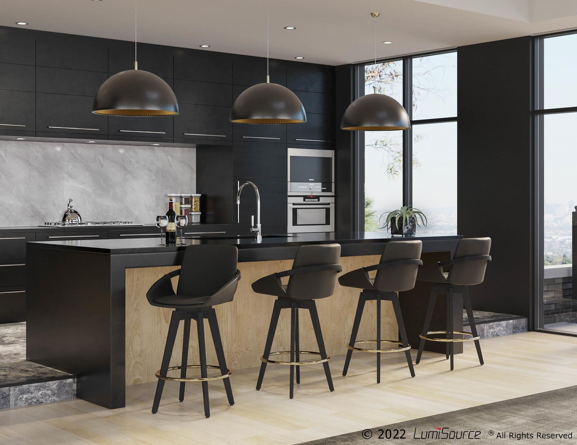 Click here for LumiSource Cosmo Counter Height Bar Stool (Set of... prices