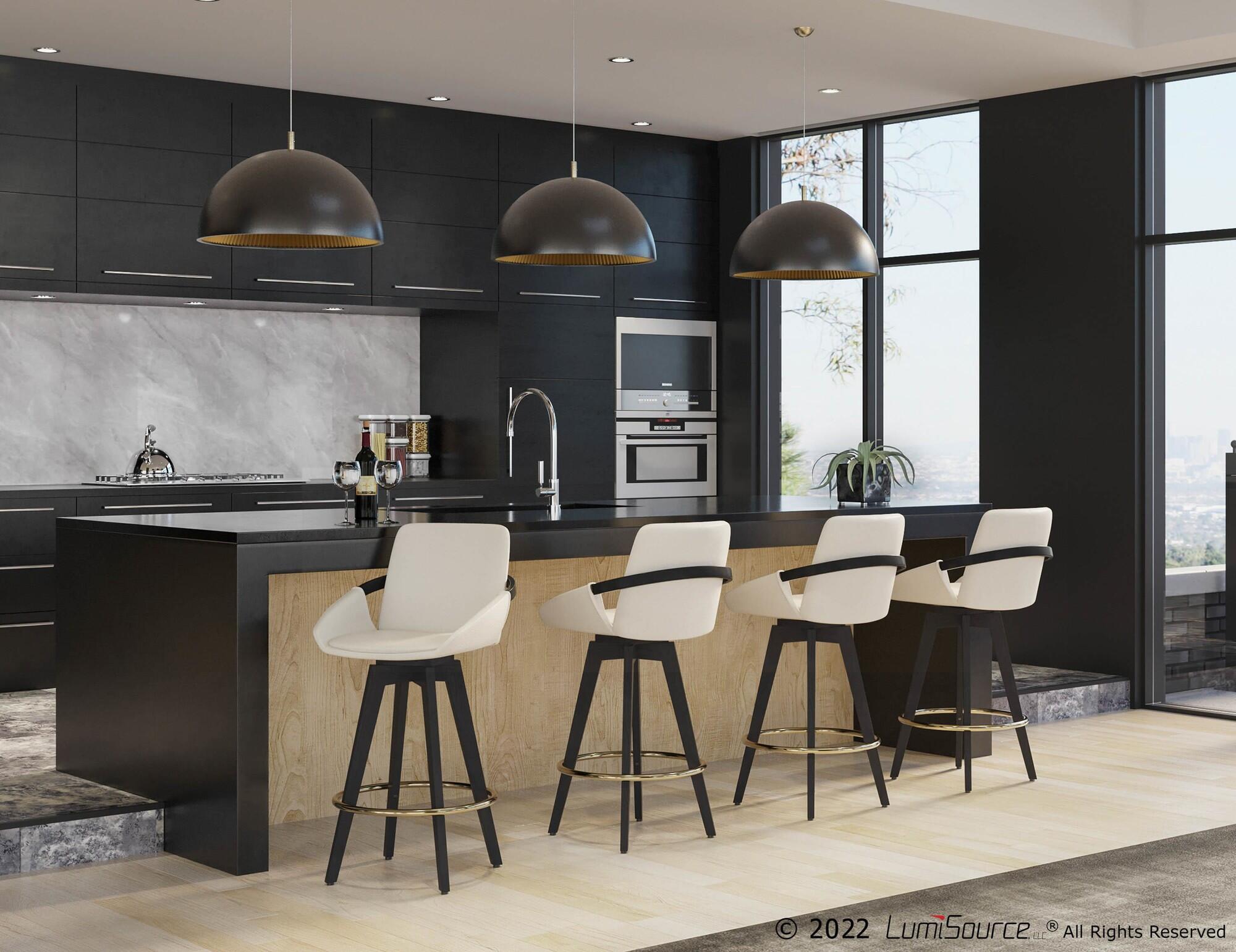 Click here for LumiSource Cosmo Counter Height Bar Stool (Set of... prices